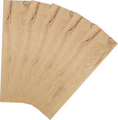 Colours Harmony Natural Oak Solid wood Solid wood flooring , (W)90mm ...