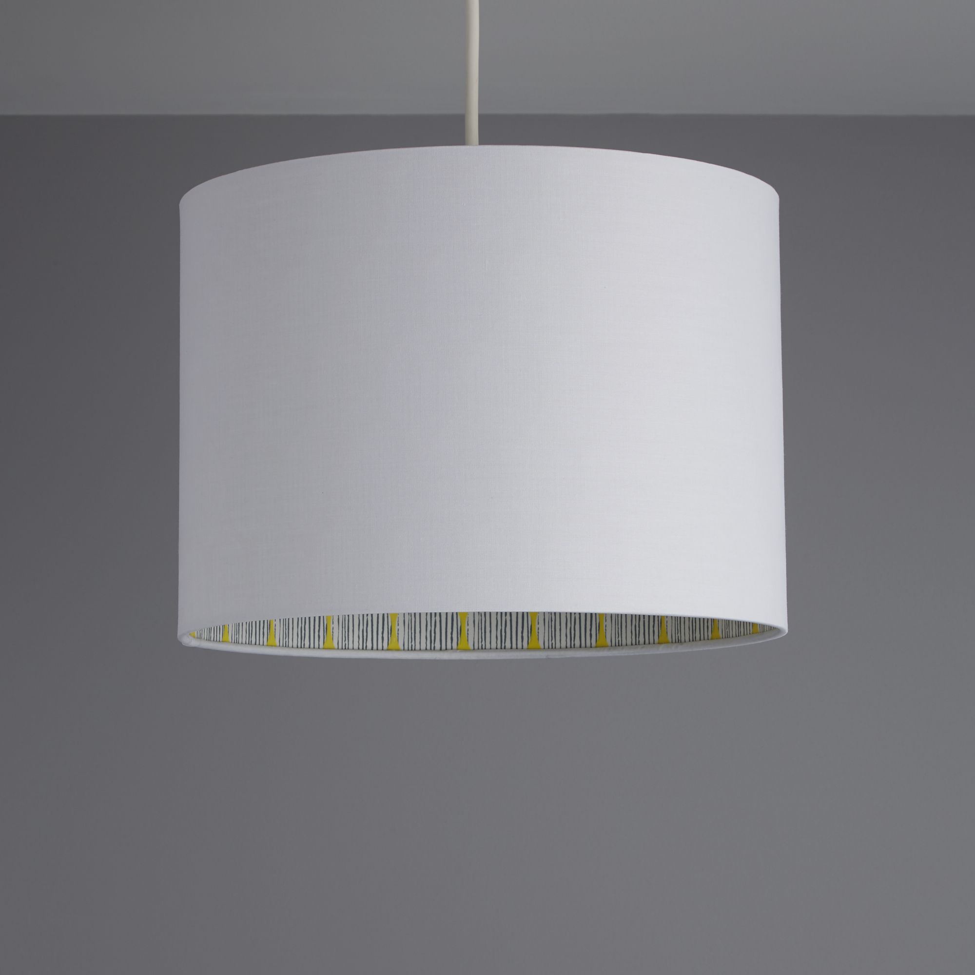 Colours Indio Blue Droplet inner pattern Circular Light shade (D)28cm