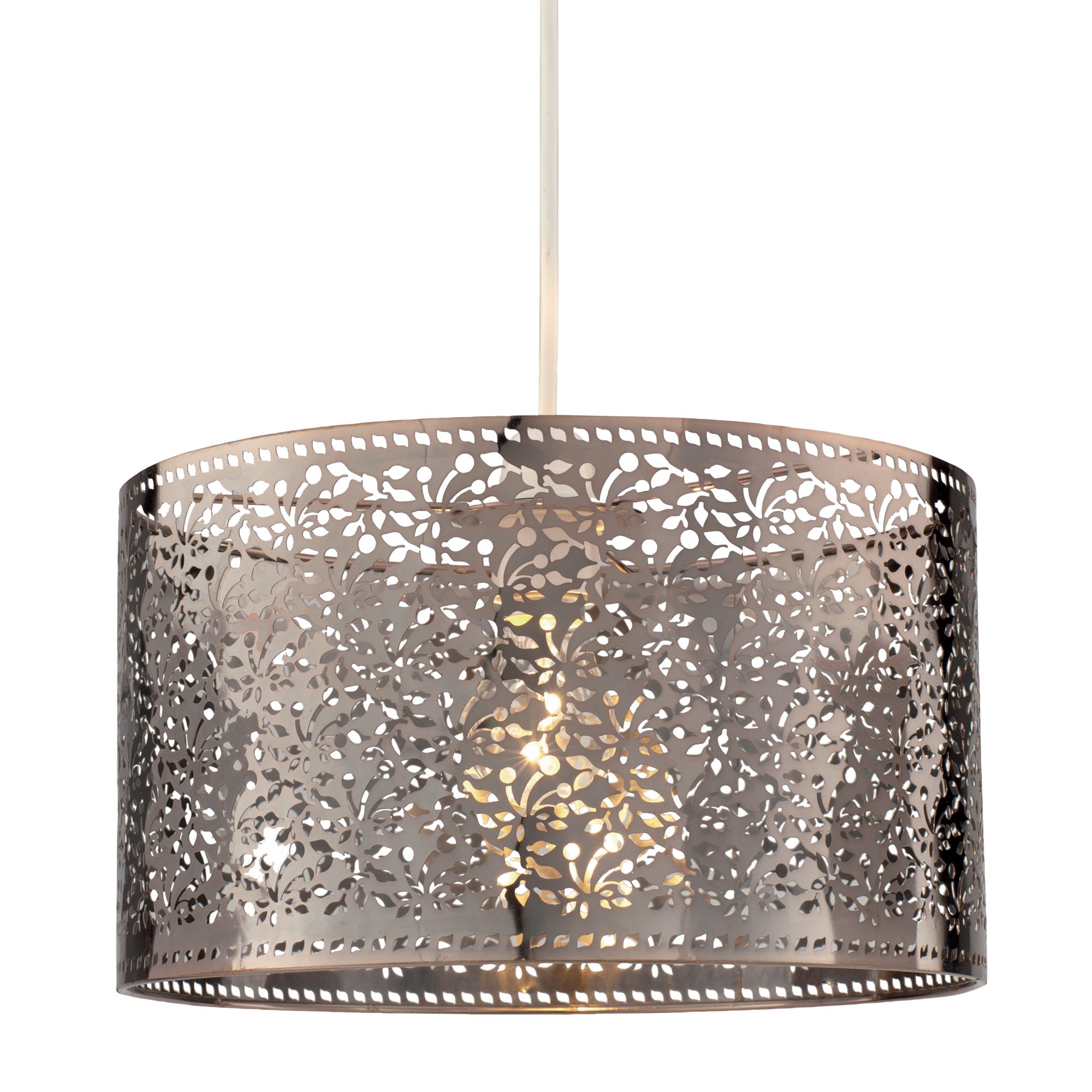 Colours Kinsei Bronze effect Cut-out foliage Light shade (D)280mm | DIY ...