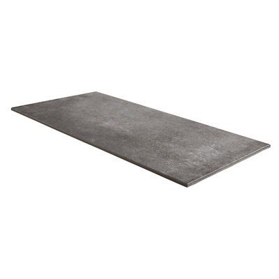 Colours Konkrete Anthracite Matt Modern Concrete effect Porcelain Floor ...