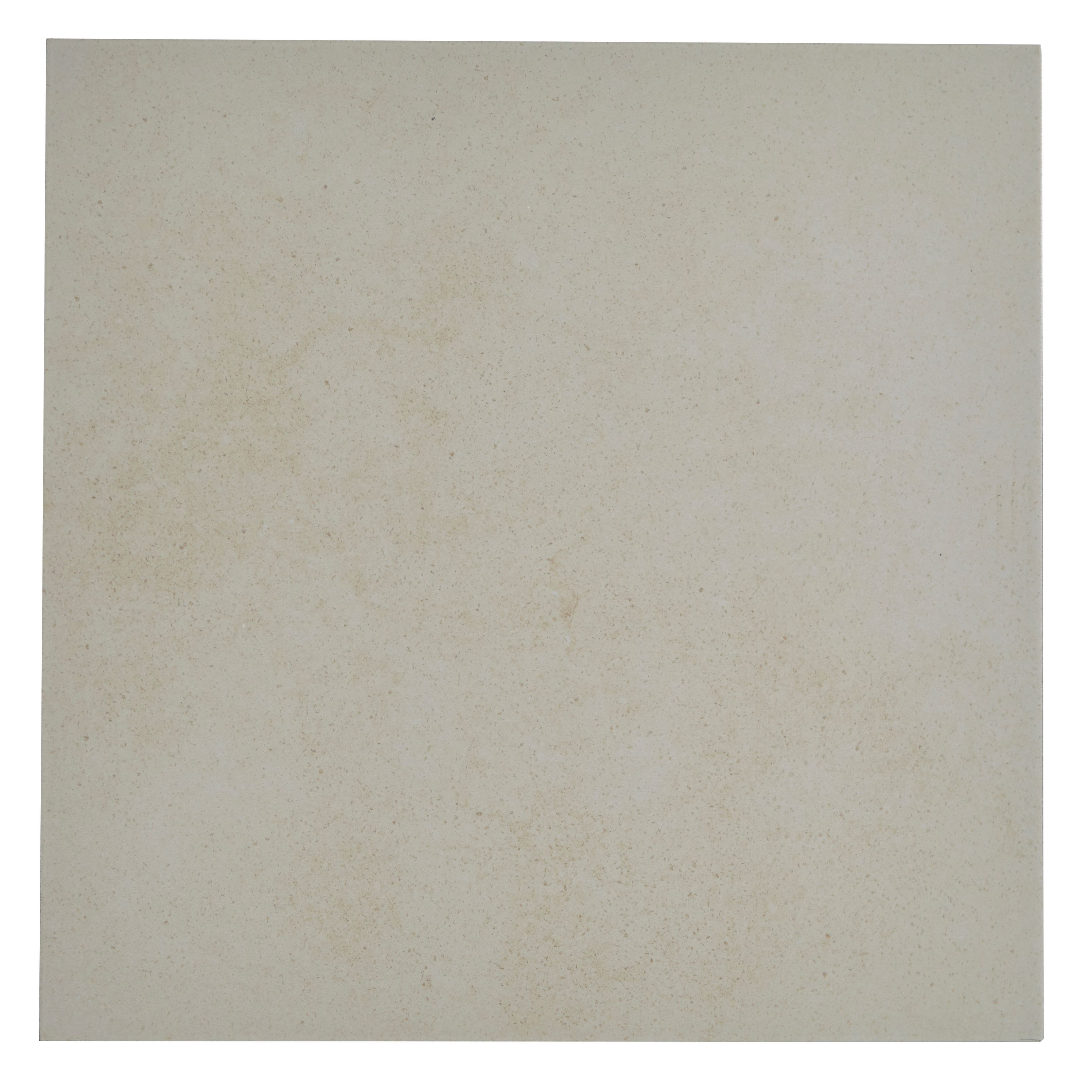 Colours Konkrete Ivory Matt Modern Concrete effect Porcelain Indoor ...