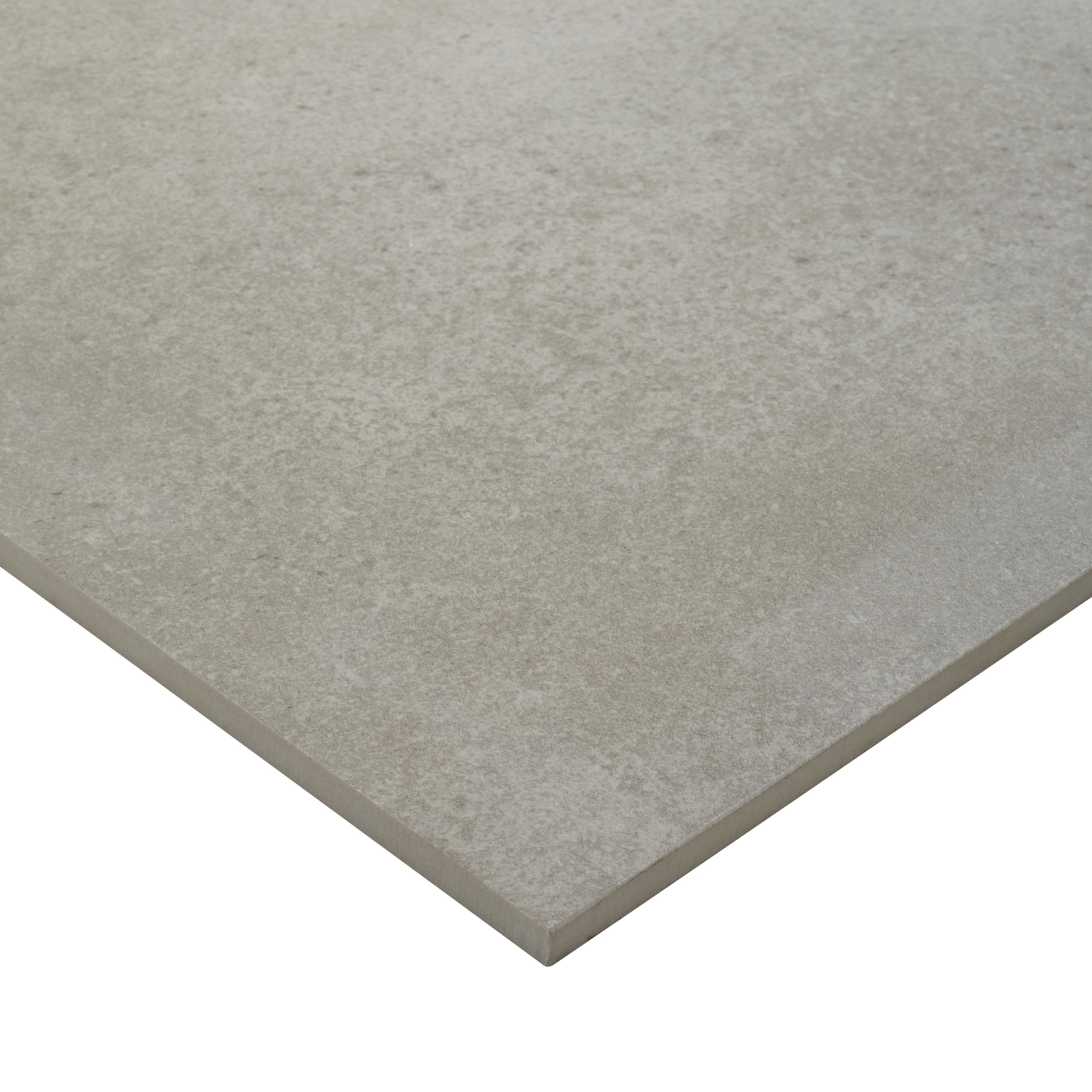 Colours Kontainer Greige Matt Concrete effect Porcelain Wall & floor ...