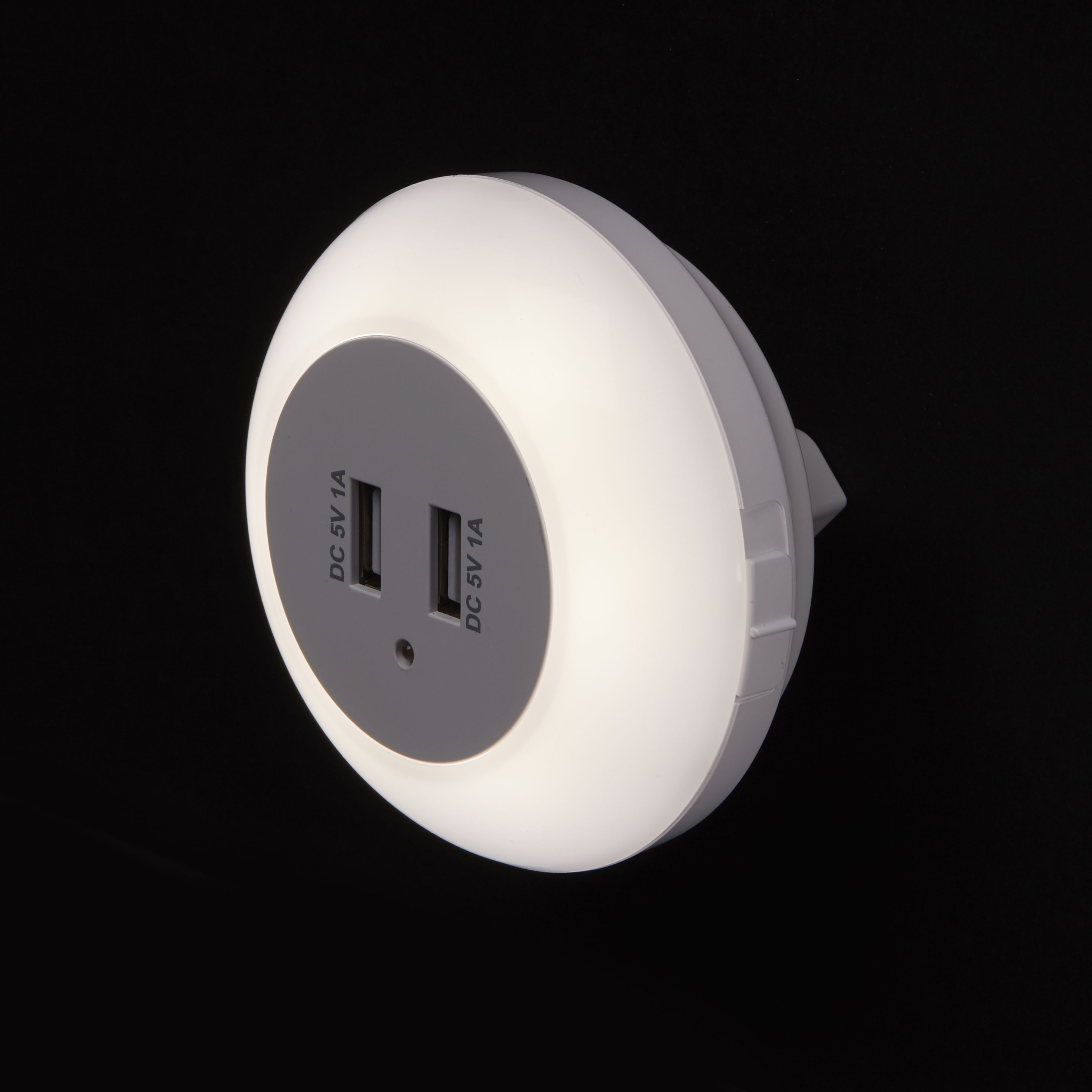 Colours Lisbo White LED USB night light | DIY at B&Q