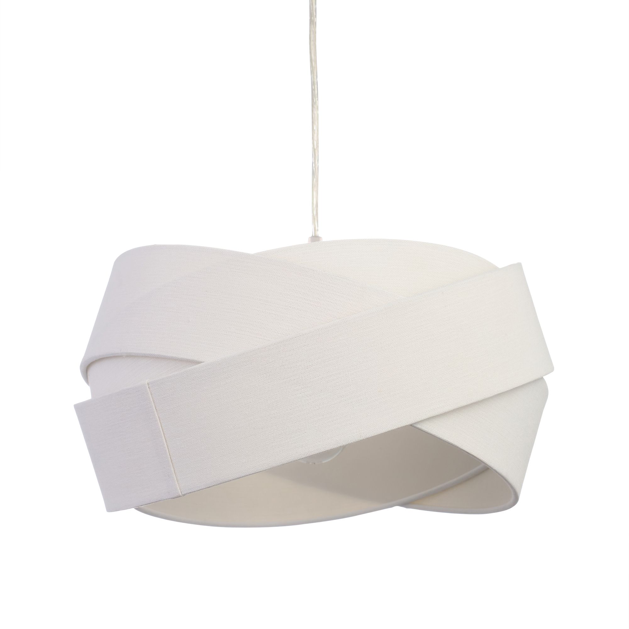 Colours Lovell Ivory Triple ring Cylinder Light shade (D)33cm