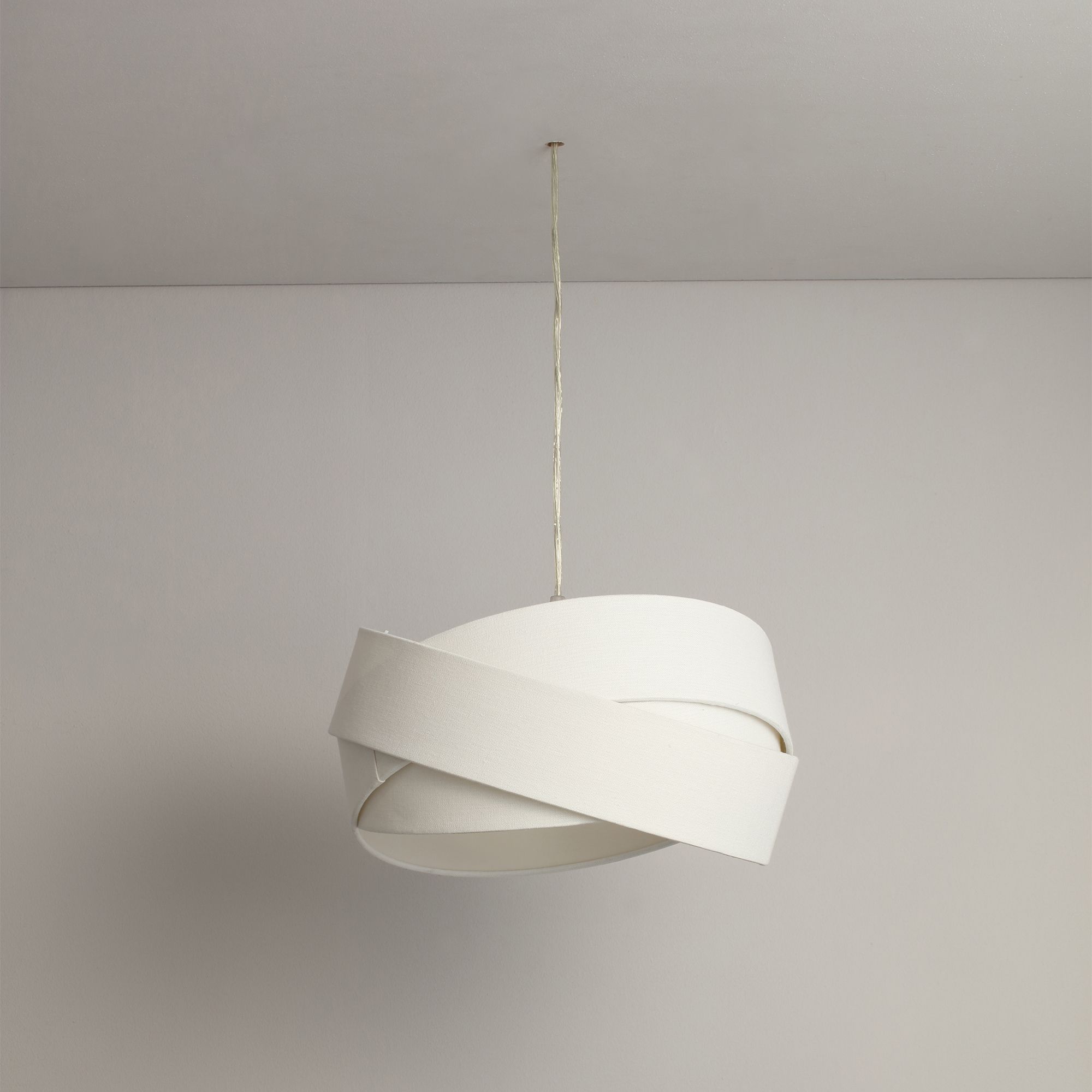 Colours Lovell Ivory Triple ring Cylinder Light shade (D)33cm