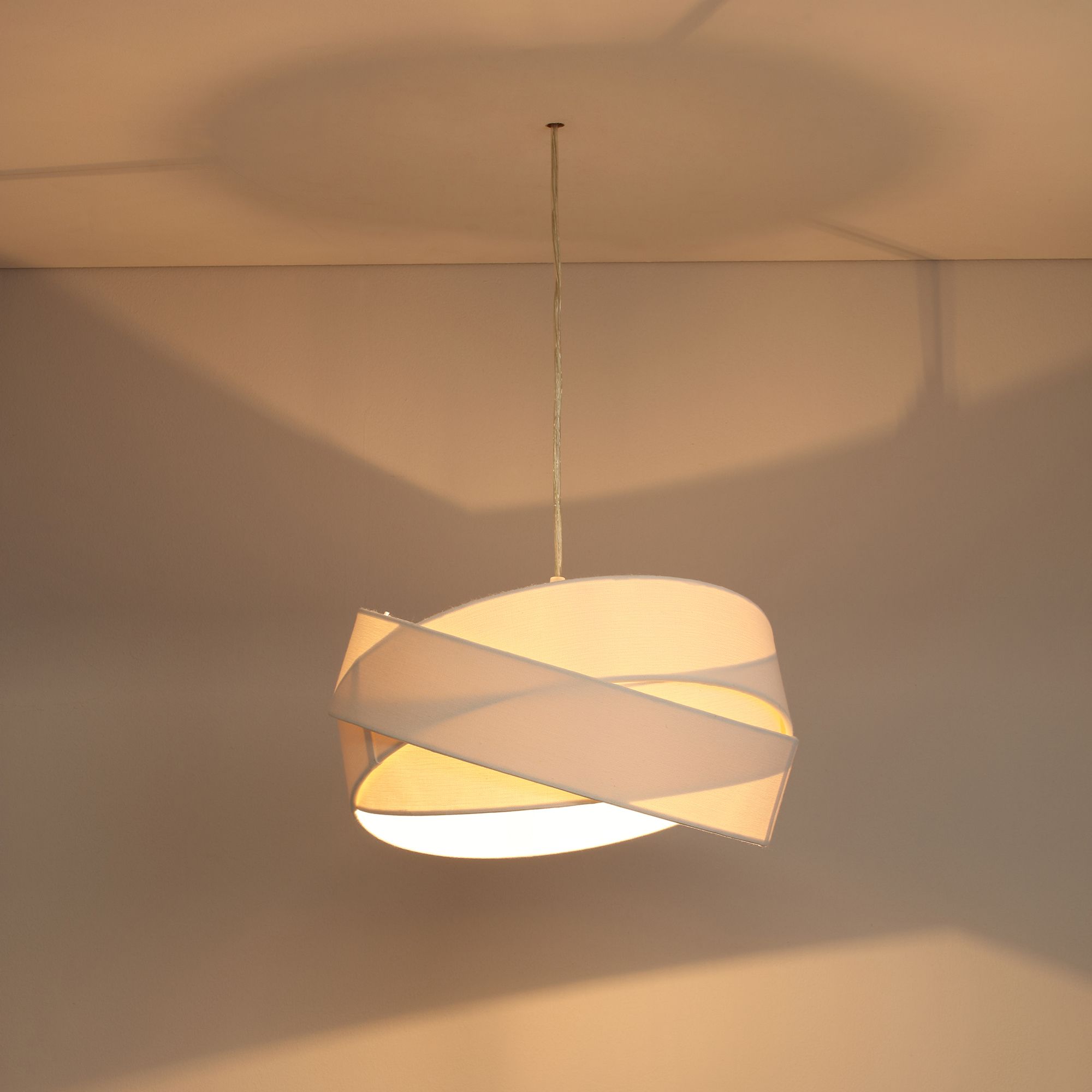 Colours Lovell Ivory Triple ring Cylinder Light shade (D)33cm