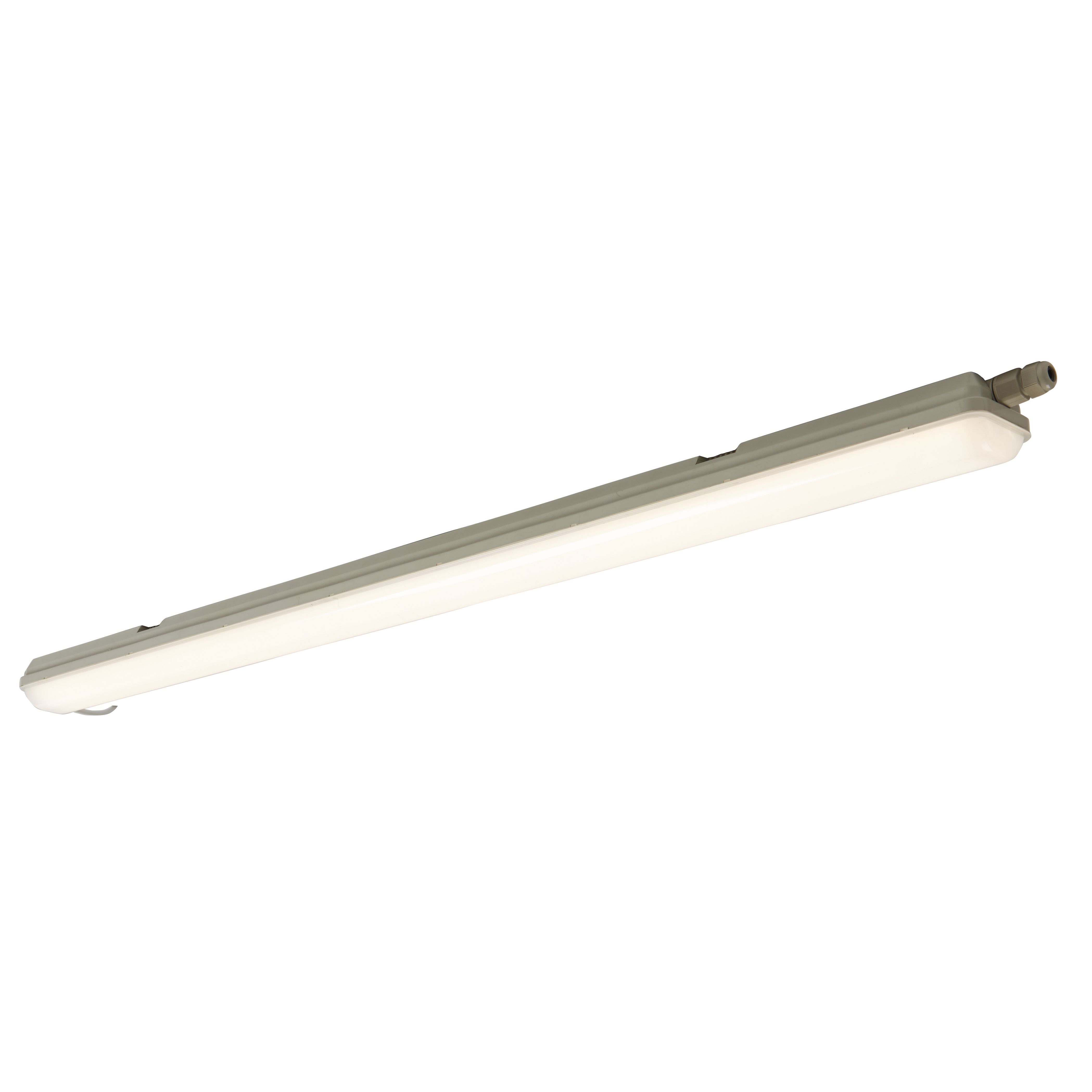Colours Neche Grey LED Batten strip light 43W 4400lm (L)1.23m | DIY at B&Q