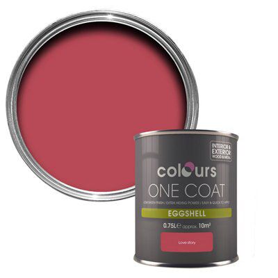 Colours One coat Love story Eggshell Metal & wood paint, 750ml