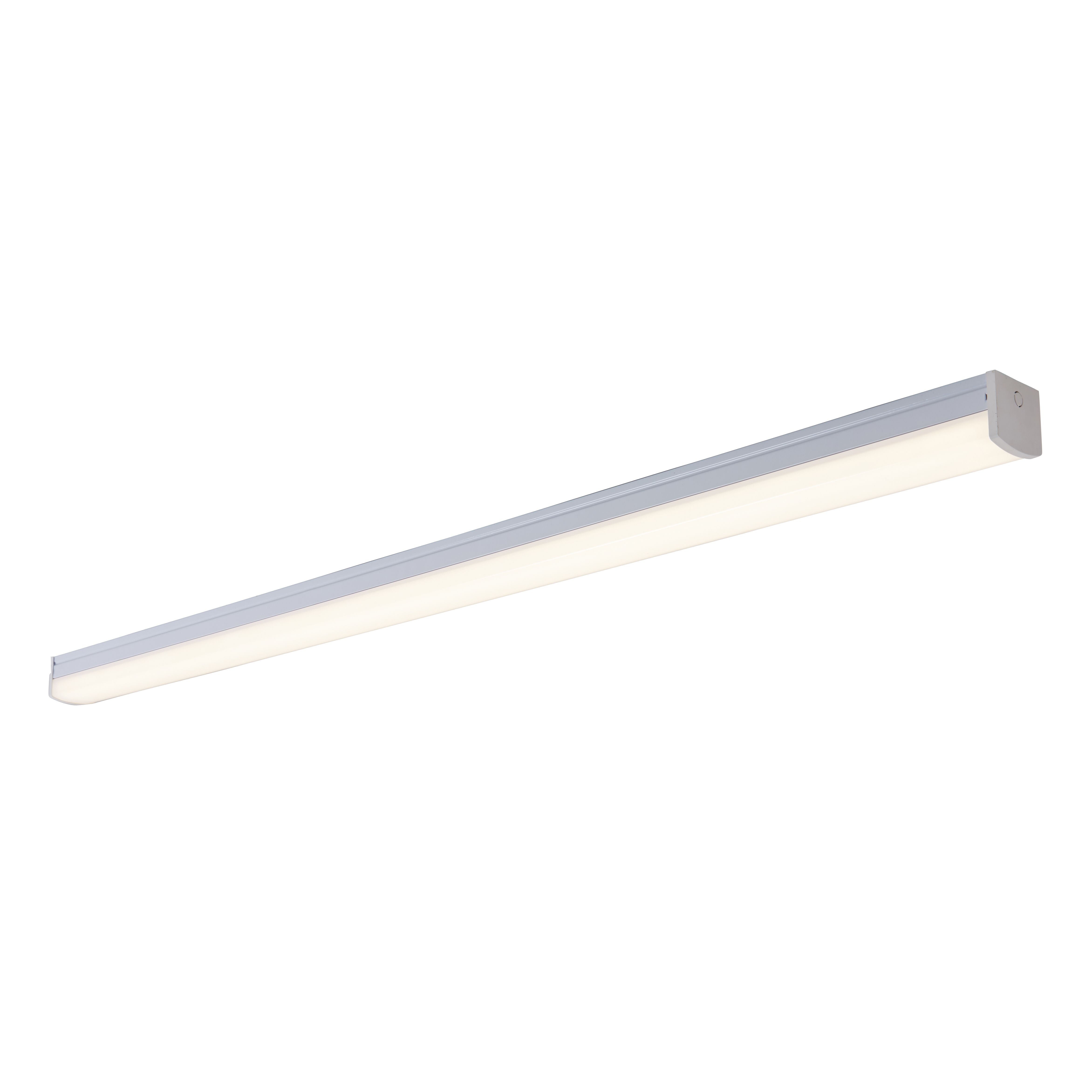 Colours Oxbo Mains-powered LED White Batten strip light IP20 5600lm ...