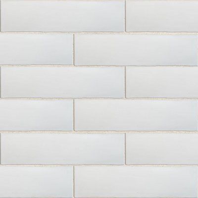 Colours Padstow White Gloss Ceramic Indoor Wall Tile, Pack of 22, (L ...