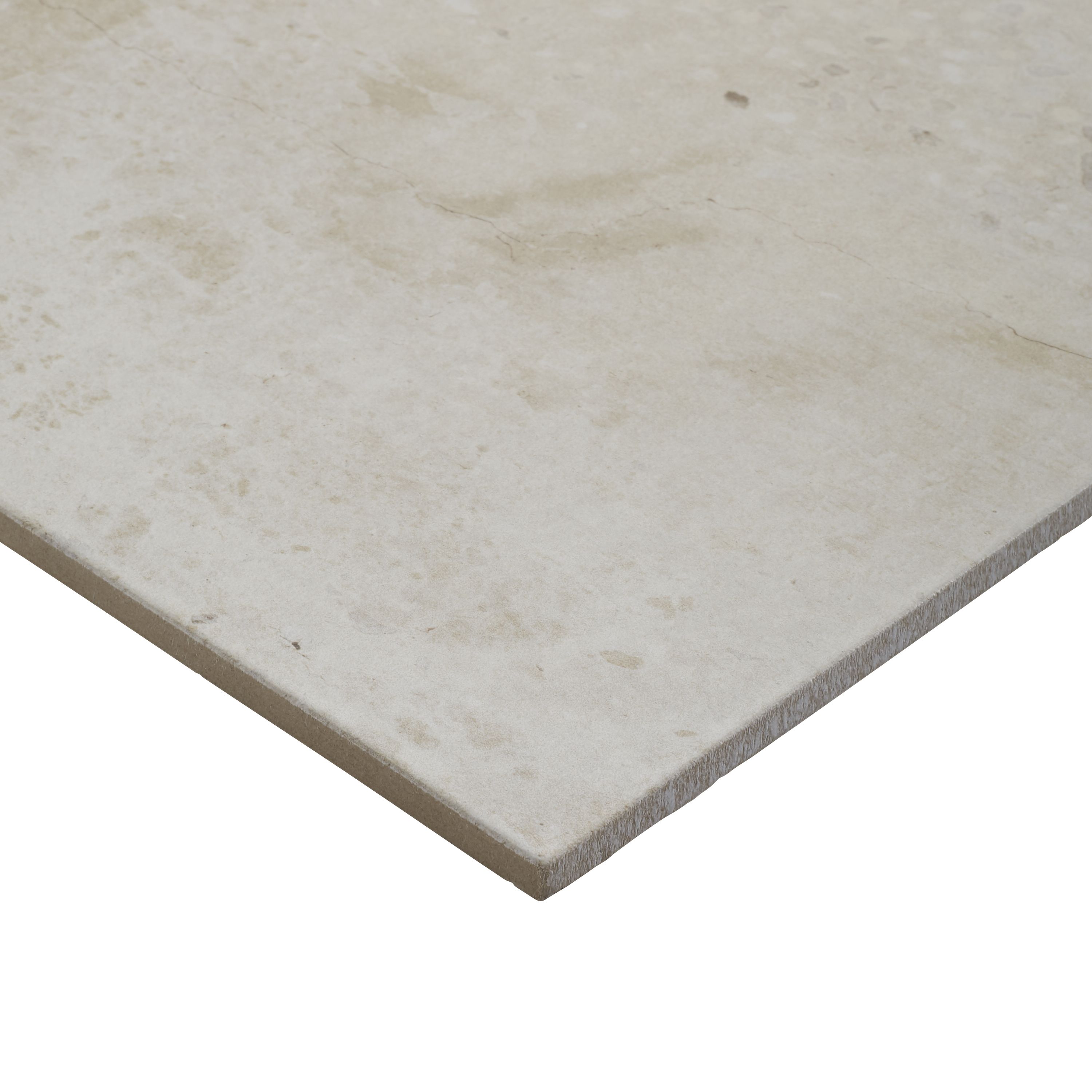 Colours Reclaimed Off white Matt Concrete effect Porcelain Wall & floor ...