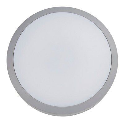 Colours Sanbo Matt Grey LED Bulkhead light | DIY at B&Q