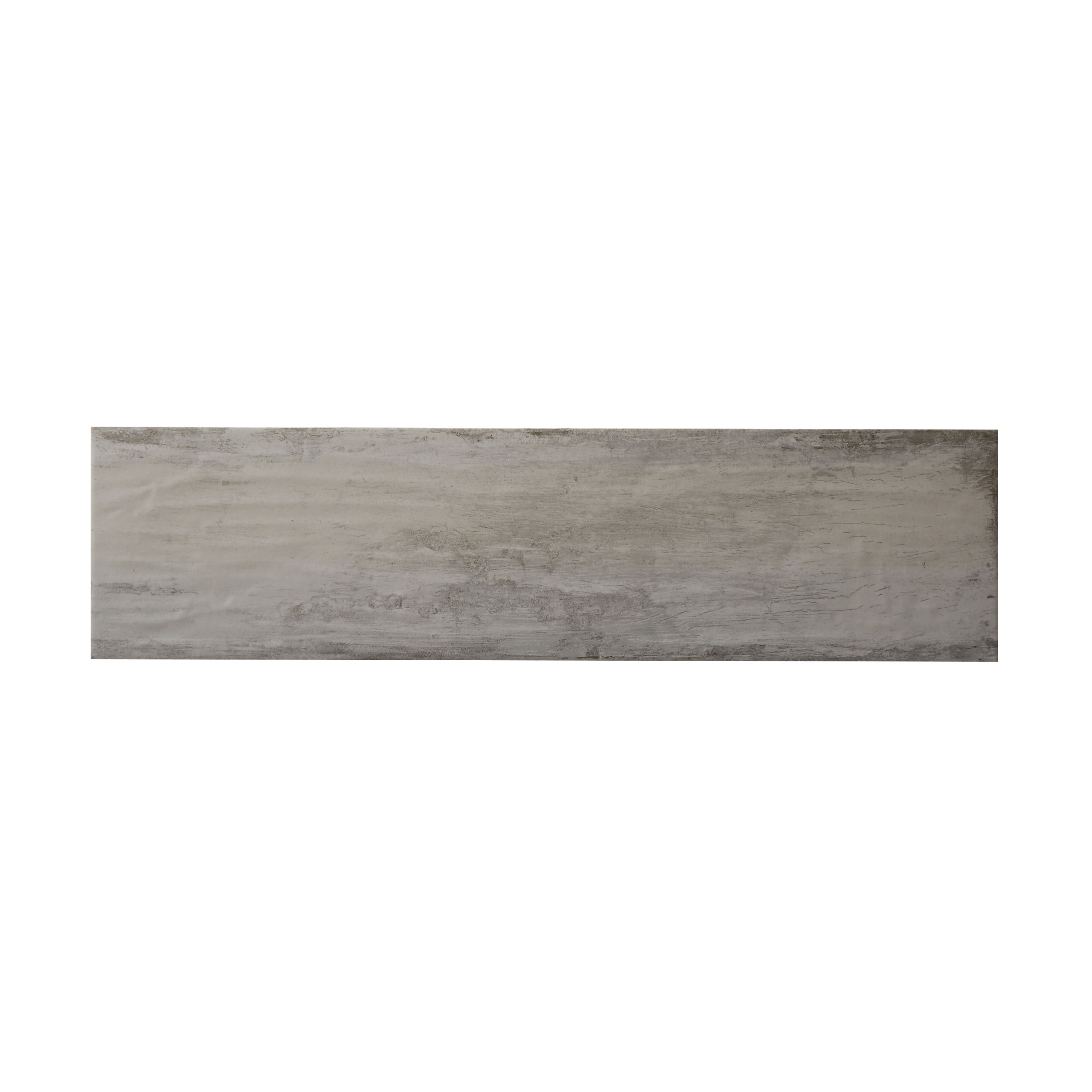 Colours Soft patinated Grey Matt Wood effect Porcelain Floor Tile Sample