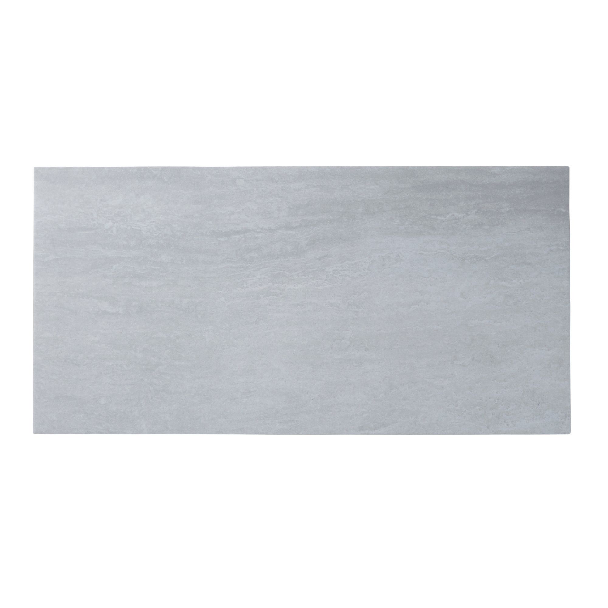 Colours Soft travertine Grey Matt Stone effect Porcelain Indoor Wall ...