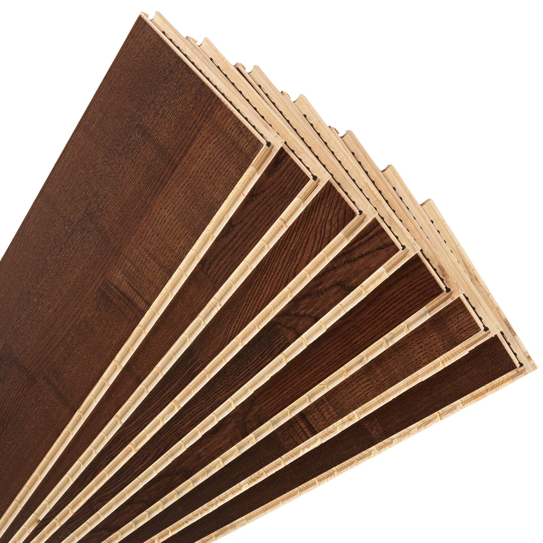 Colours Sotto coffee Oak effect Real wood top layer flooring, 1.58m² ...