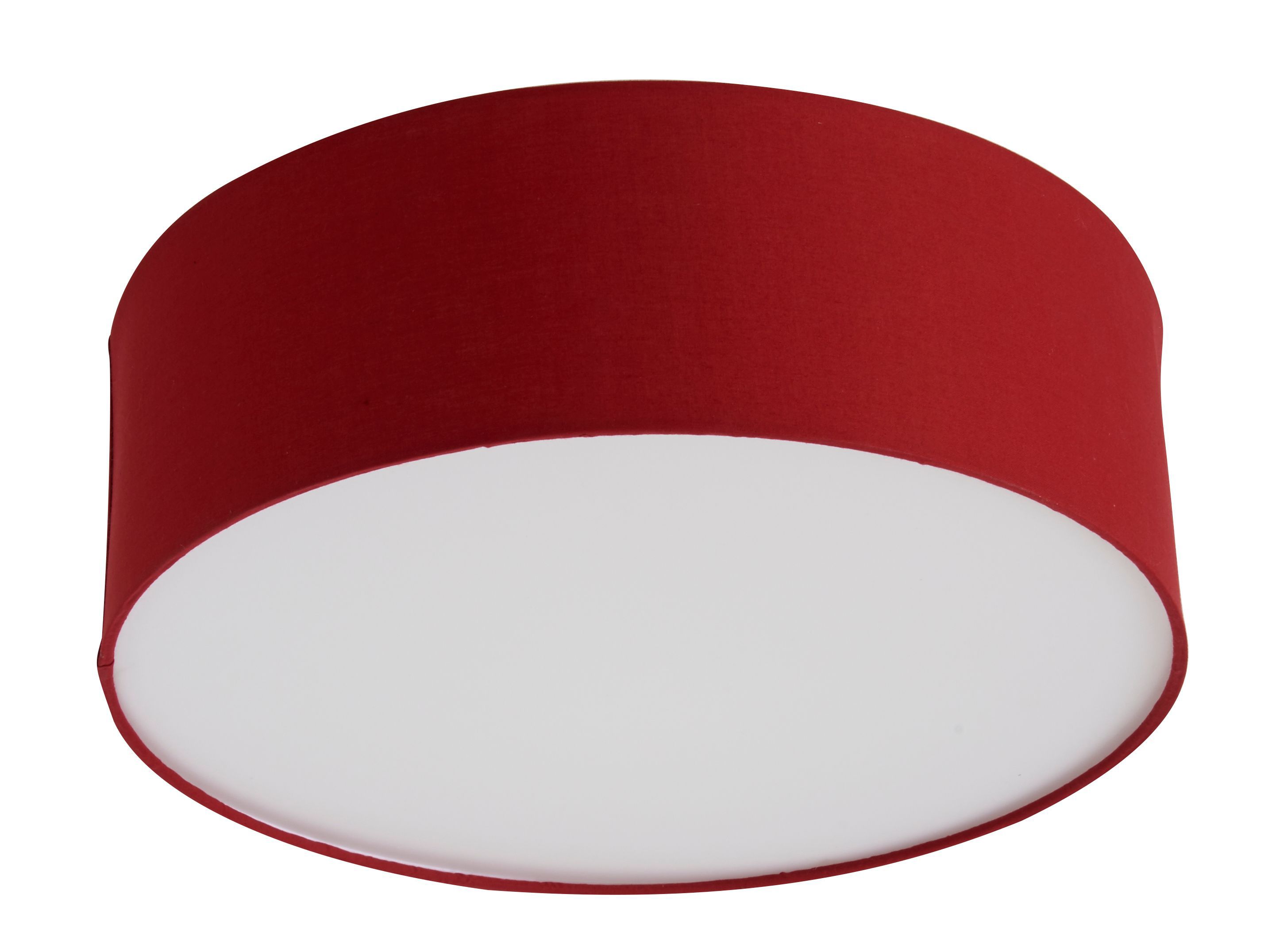 Colours Sphera Brushed Fabric & metal Red 2 Lamp Ceiling light