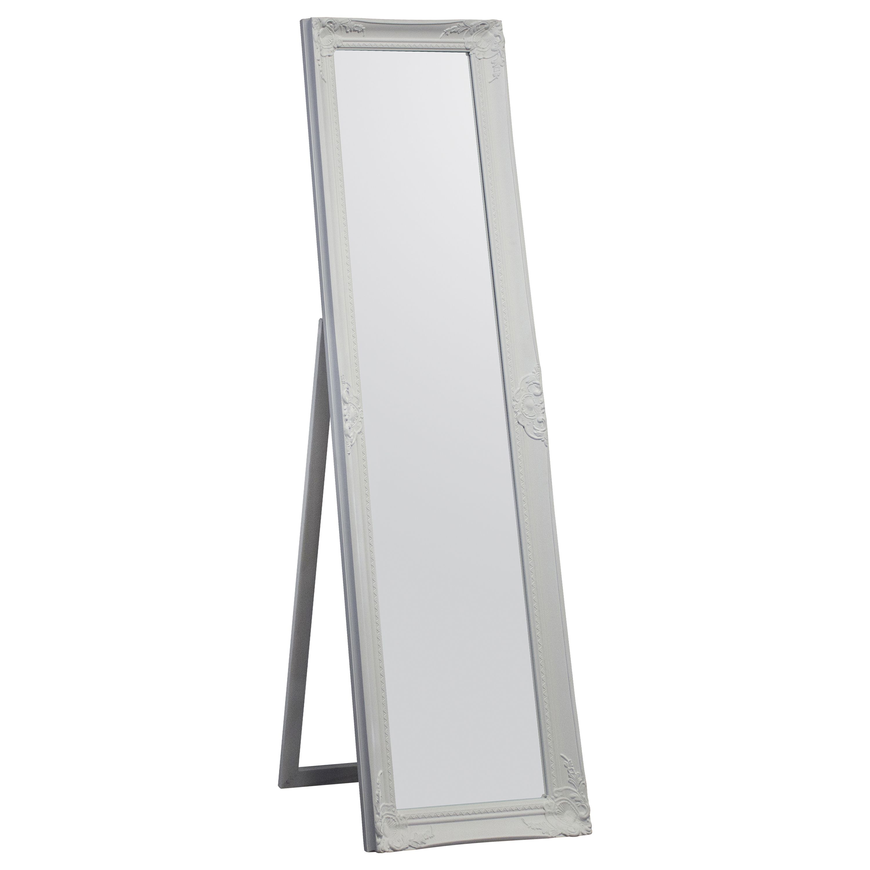 Colours Tibertus White Rectangular Freestanding Framed Mirror, (H)164cm ...