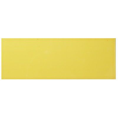 Colours Toldeo Yellow Gloss Striped Ceramic Indoor Wall Tile, Pack of ...