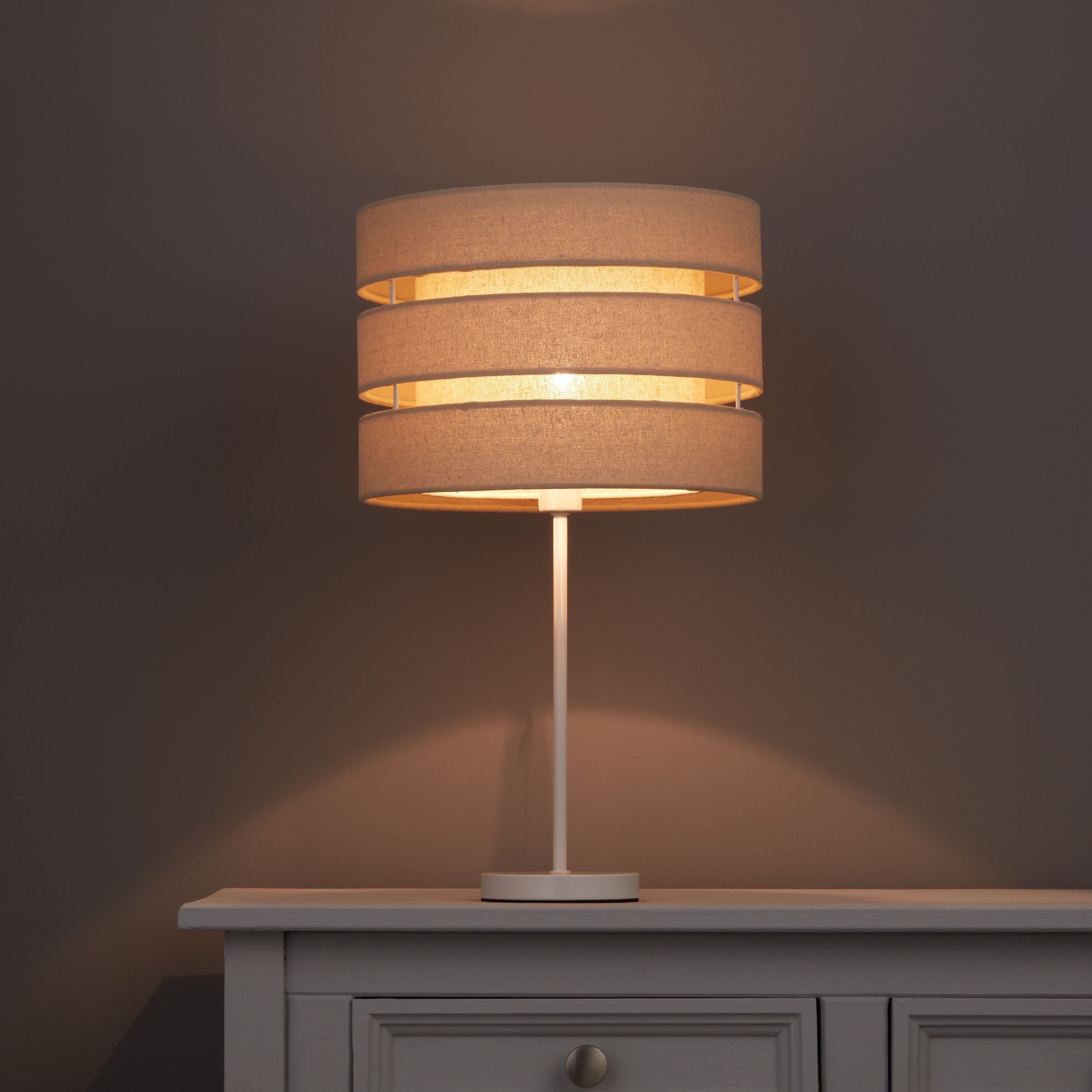 Colours Trio Cream 3 tier Light shade (D)280mm | DIY at B&Q