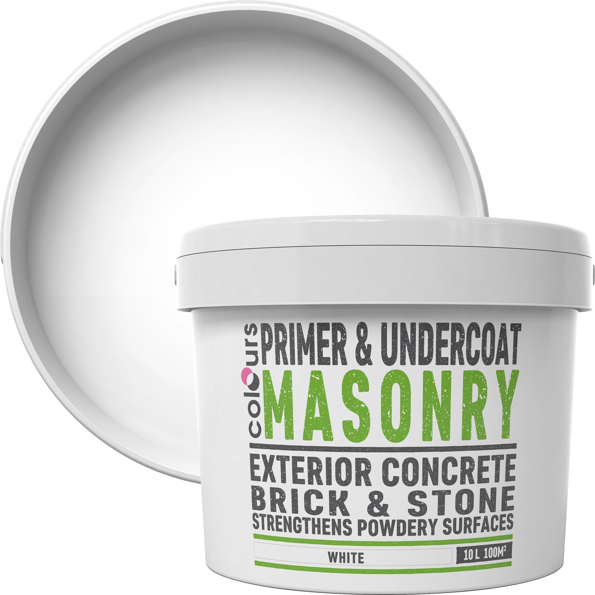 Colours White Masonry Primer & undercoat, 10L