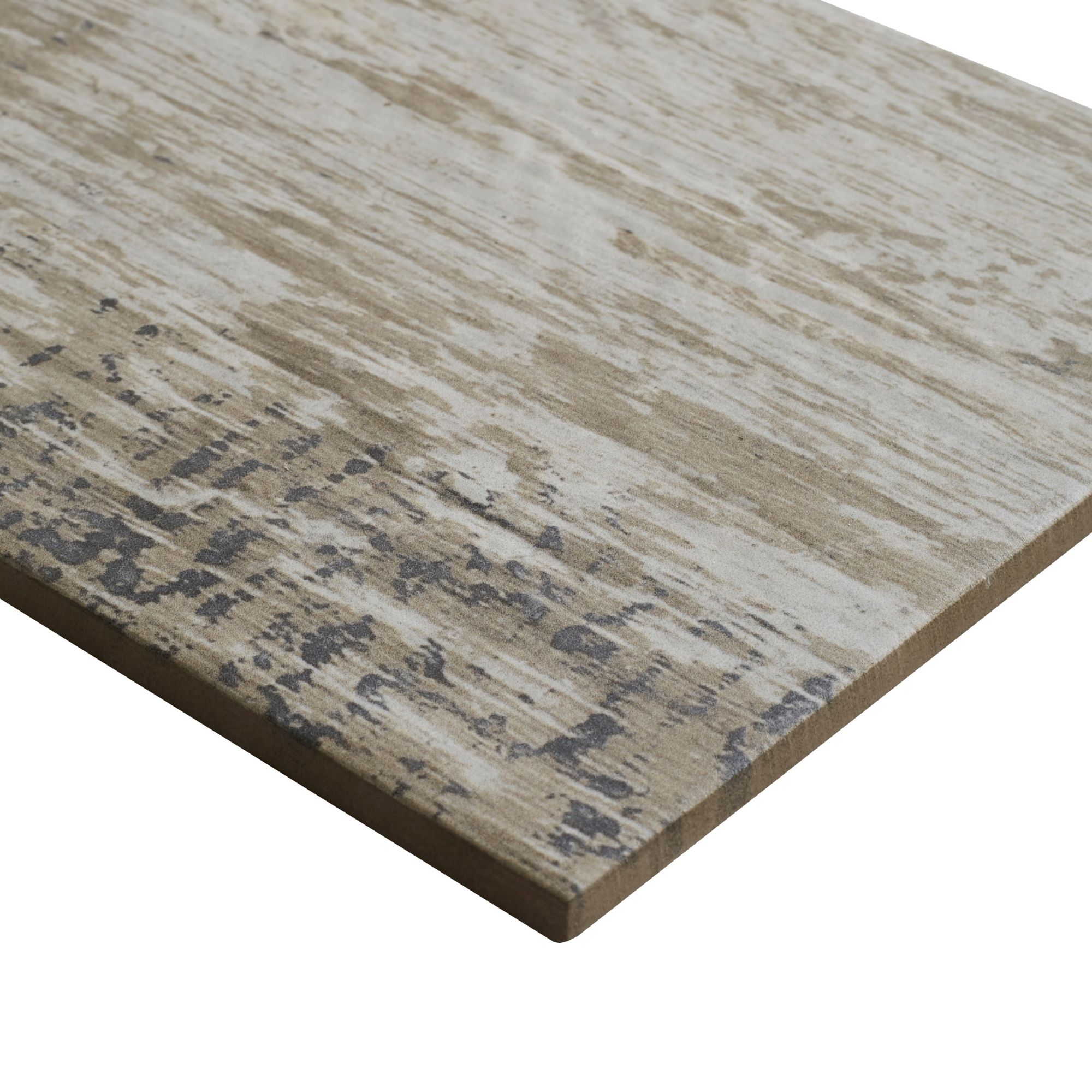 Colours Worn wood Natural Matt Wood effect Textured Porcelain Indoor ...