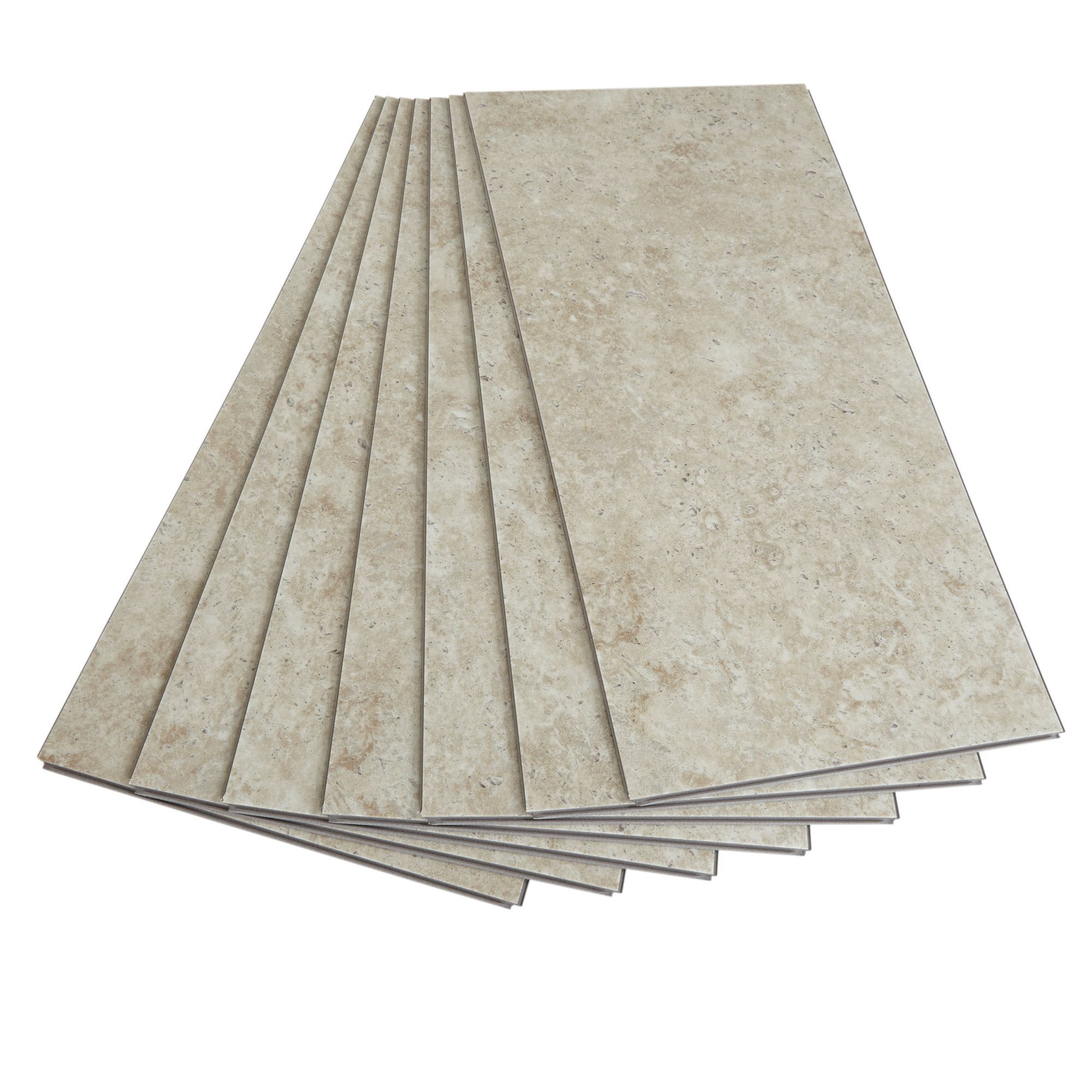 ColoursGrey Limestone effect PVC Luxury vinyl click Luxury vinyl click ...