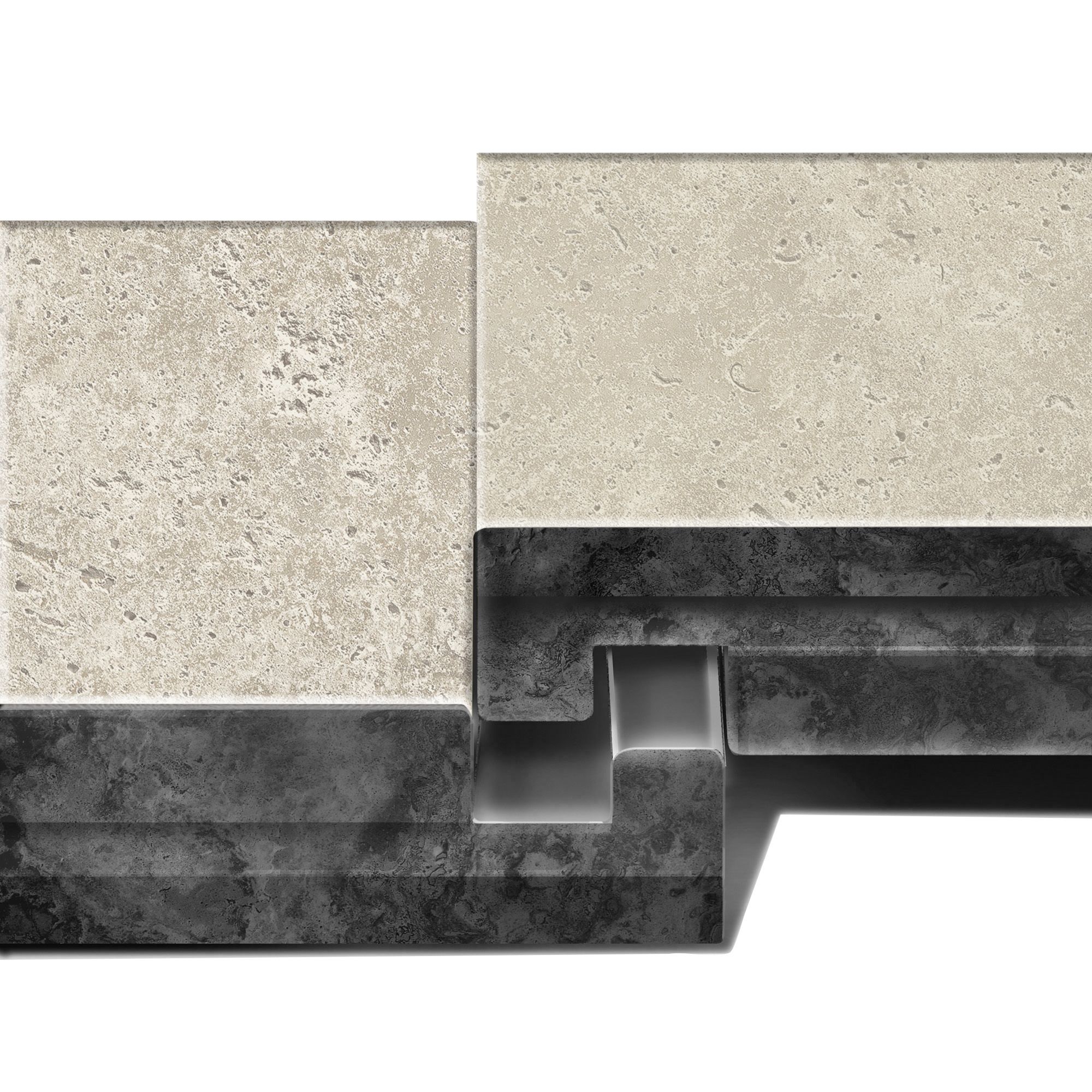 ColoursGrey Limestone effect PVC Luxury vinyl click Luxury vinyl click ...
