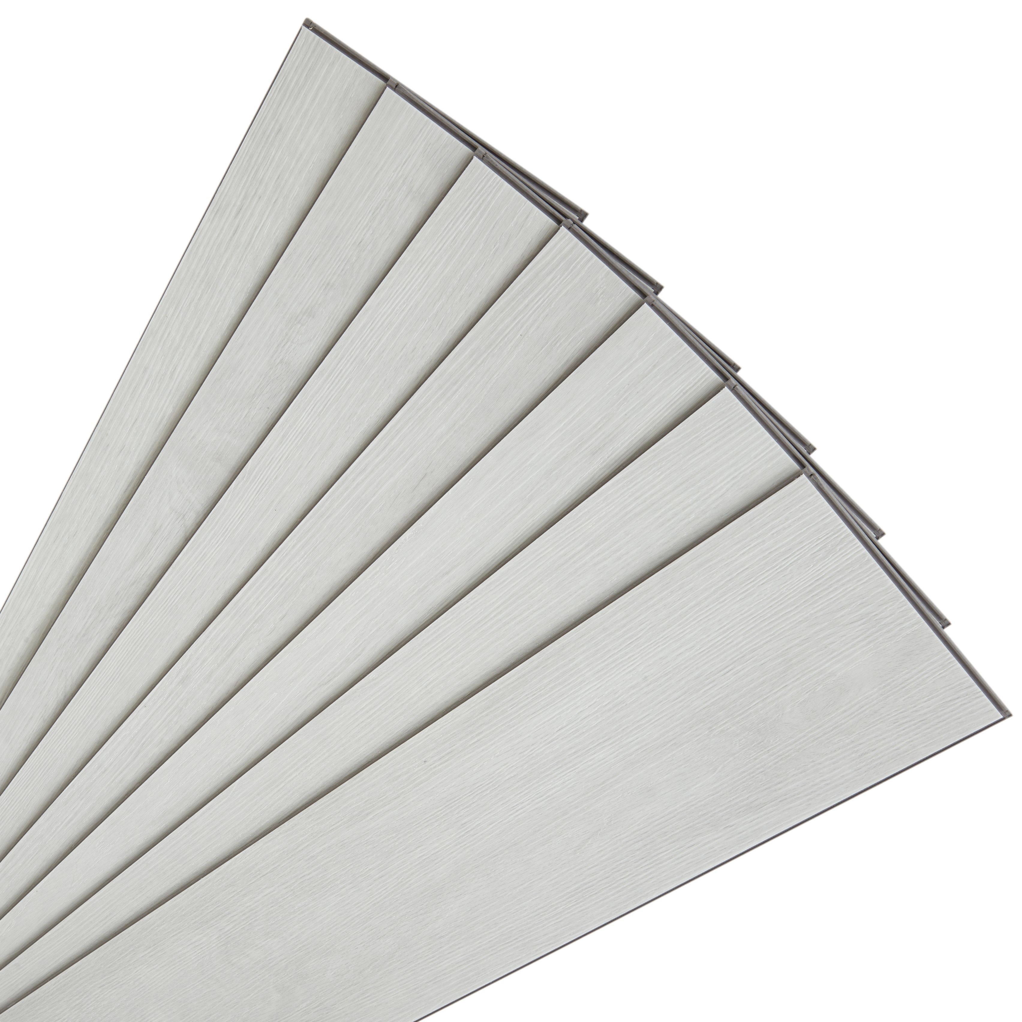 ColoursGrey Oak effect PVC Luxury vinyl click Luxury vinyl click ...