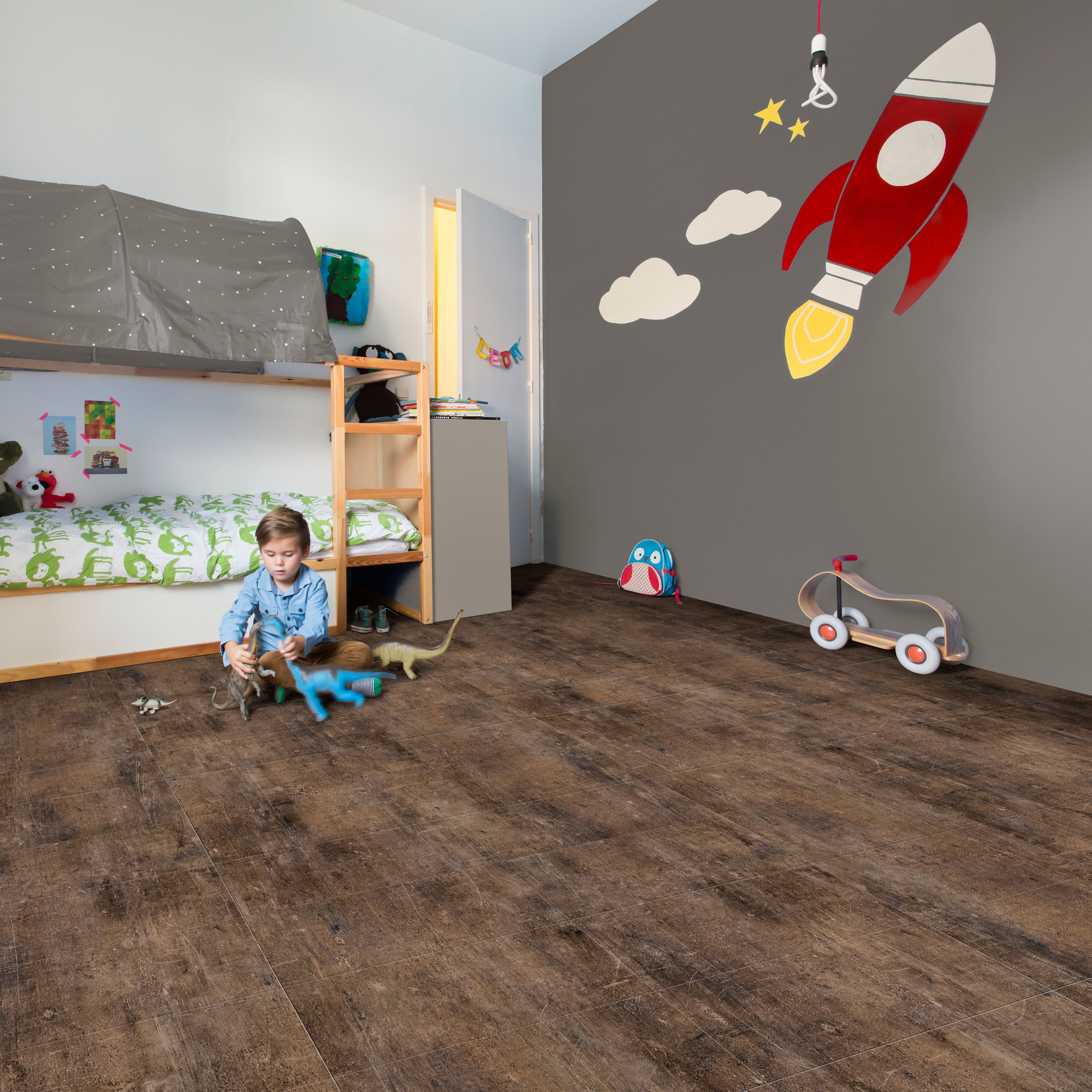 ColoursNatural Copper effect PVC Luxury vinyl click Luxury vinyl click ...