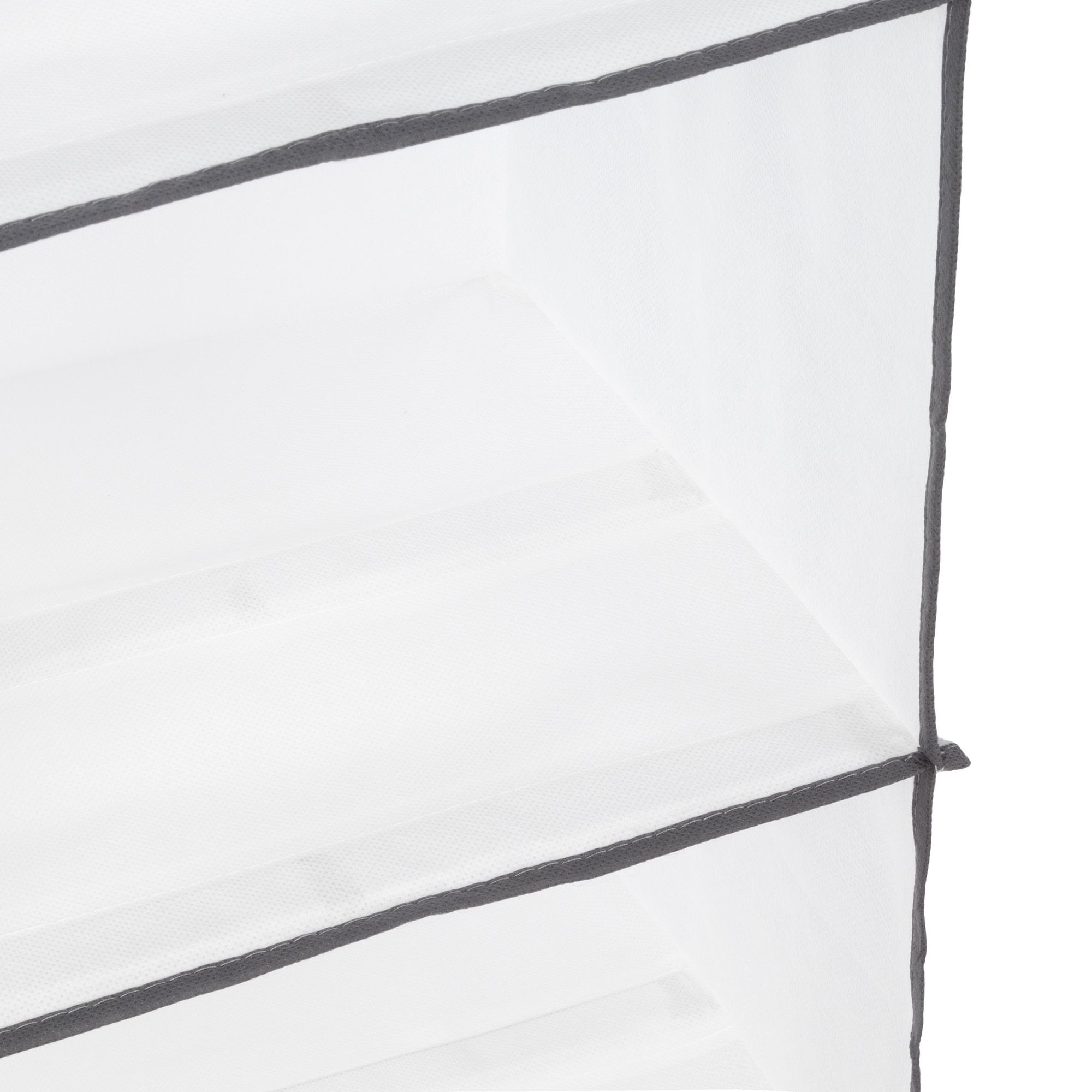 Compactor White Fabric 6 tier Shoes Hanging wardrobe organiser