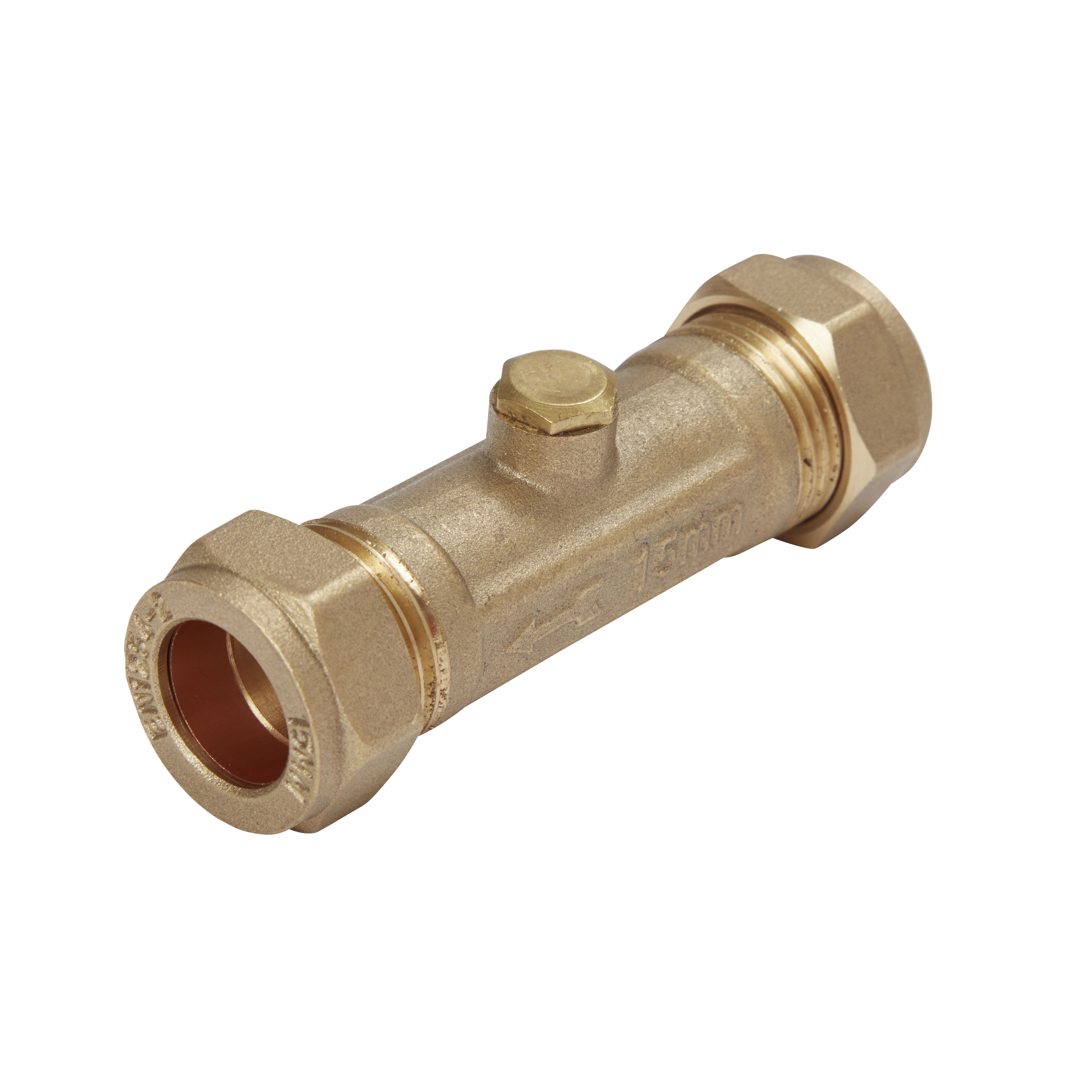 Compression Double Check valve, (Dia)15mm | £5.62 at B&Q