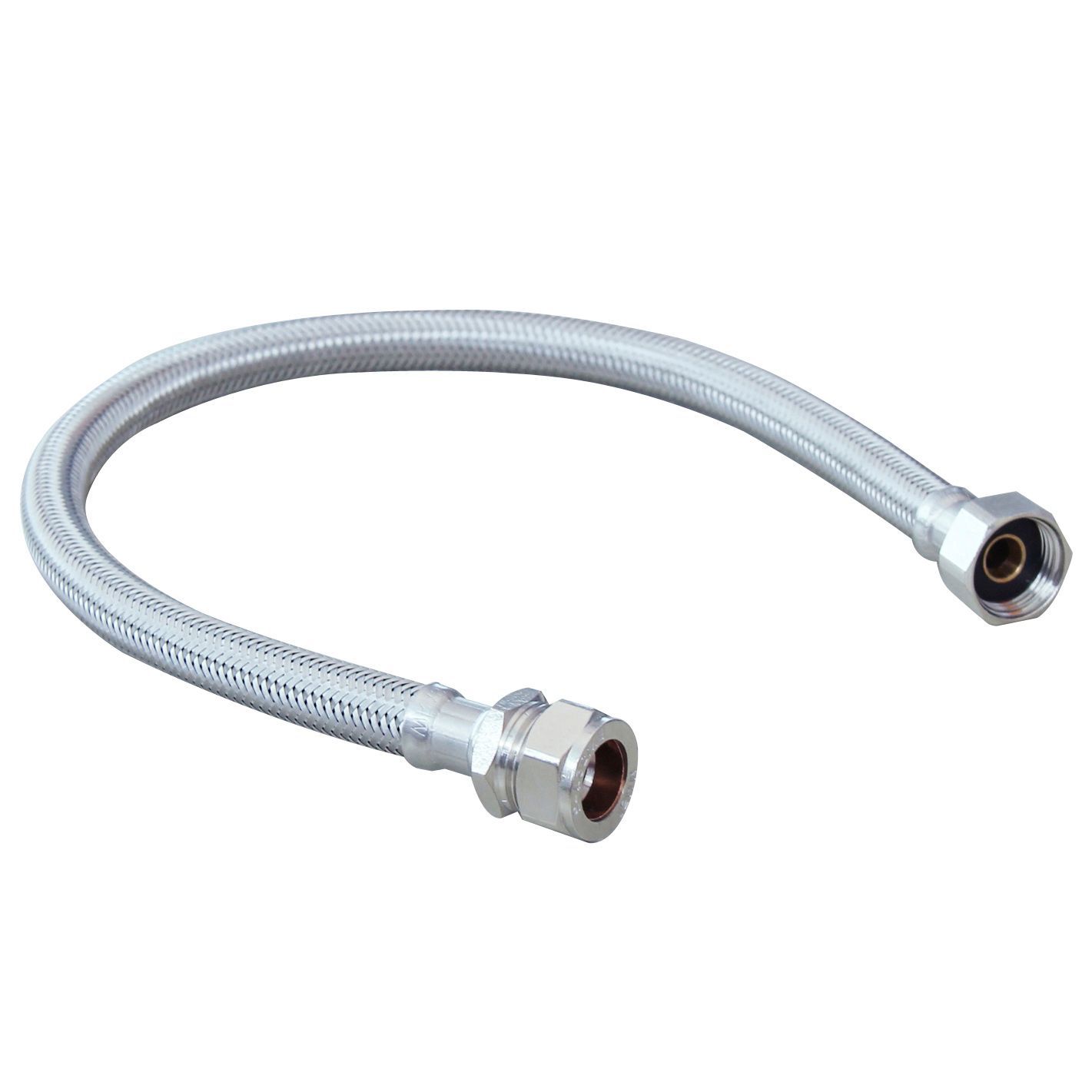 Compression Tap connector 15mm x 0.5" (L)500mm at B&Q