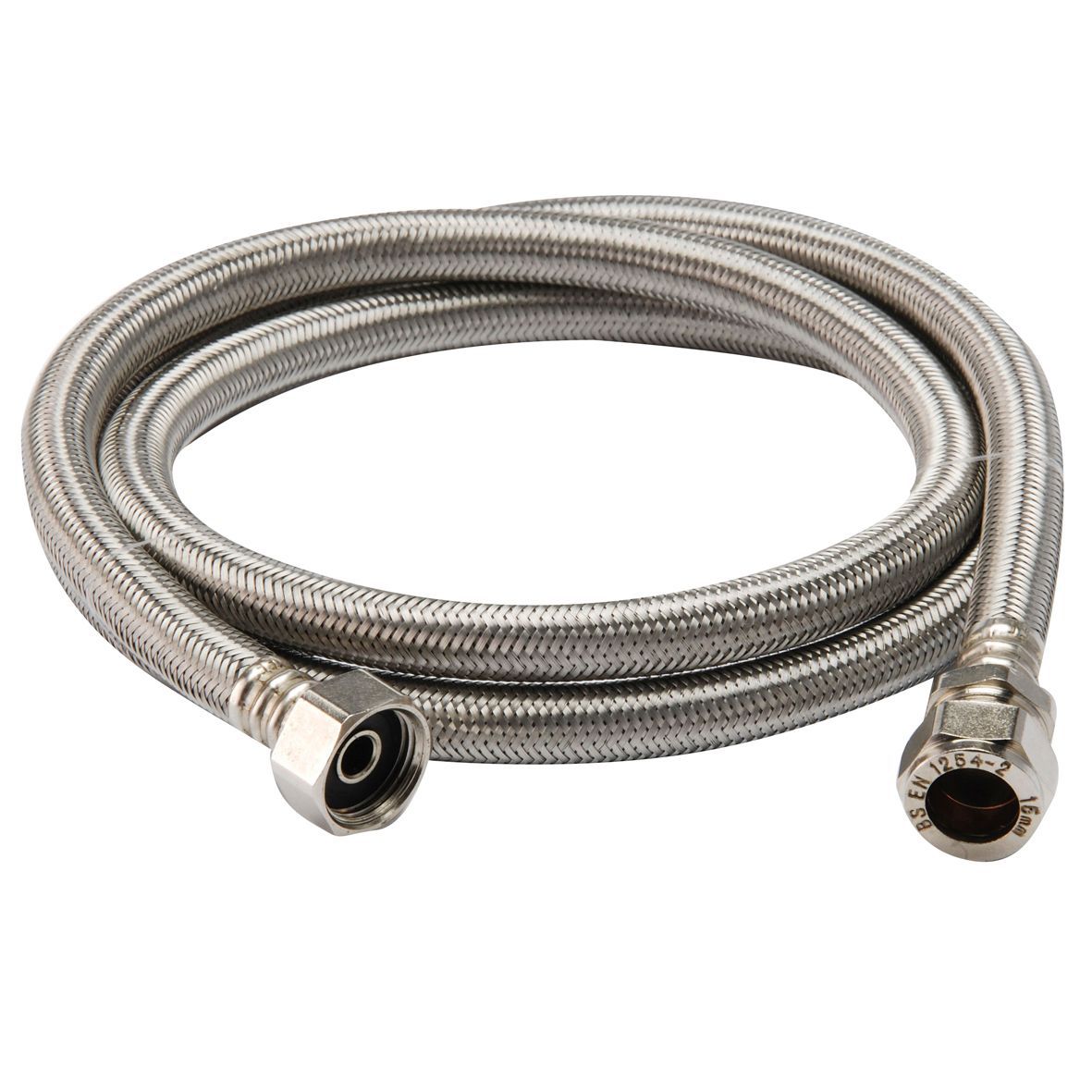 Compression Tap connector 15mm x ½" (L)1500mm | DIY at B&Q