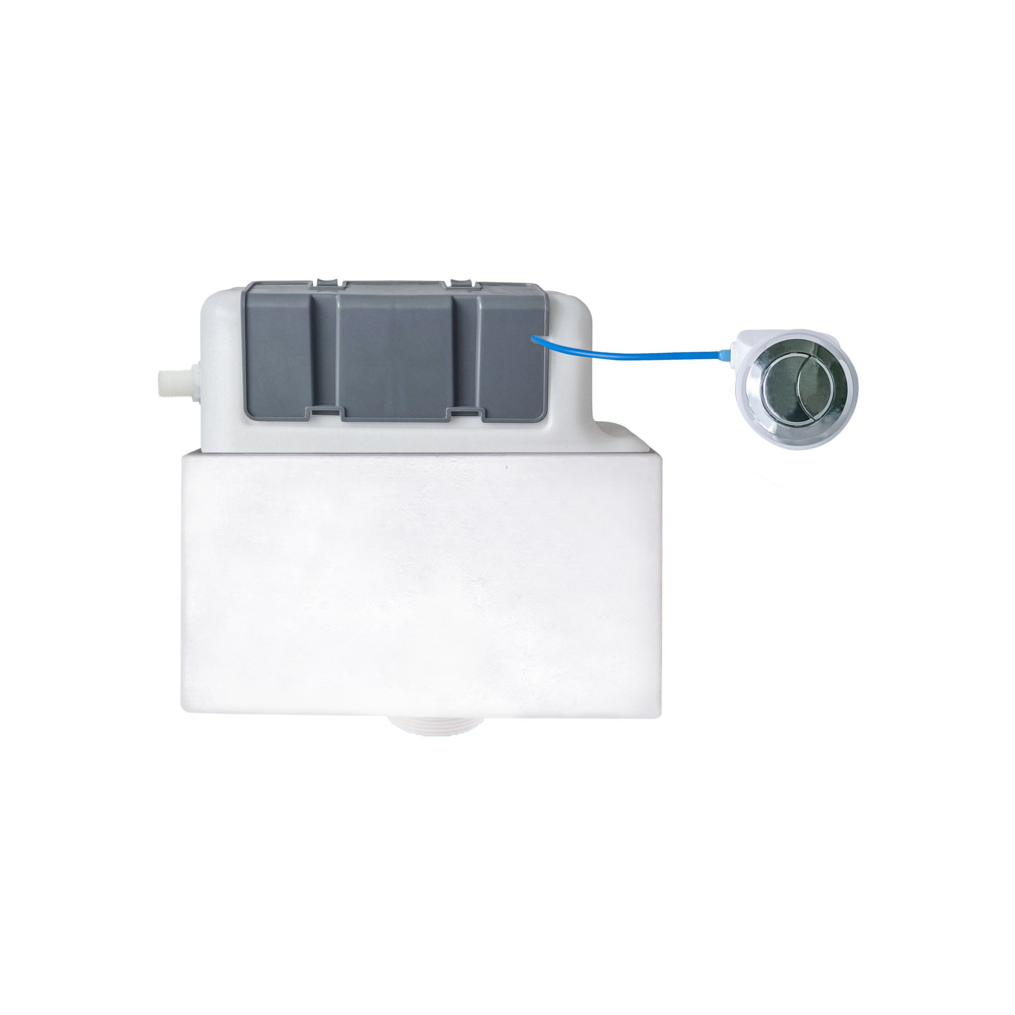 Concealed Side inlet Dual Cistern (H)32cm (W)33.5cm (D)12.2cm
