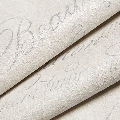 Concrete script Grey Wallpaper | DIY at B&Q