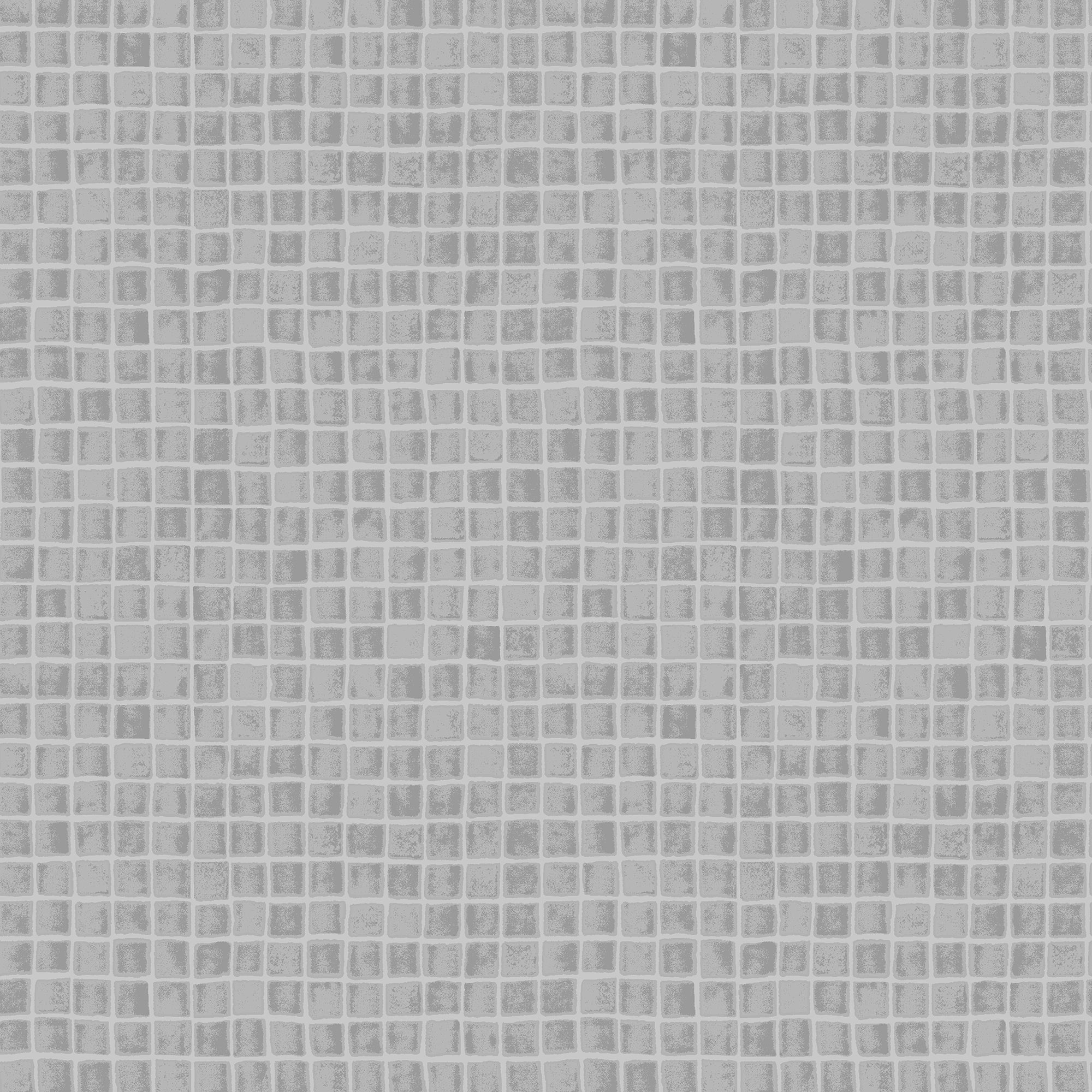 Contour Spectrum Grey Tile effect Mosaic Textured Wallpaper Sample