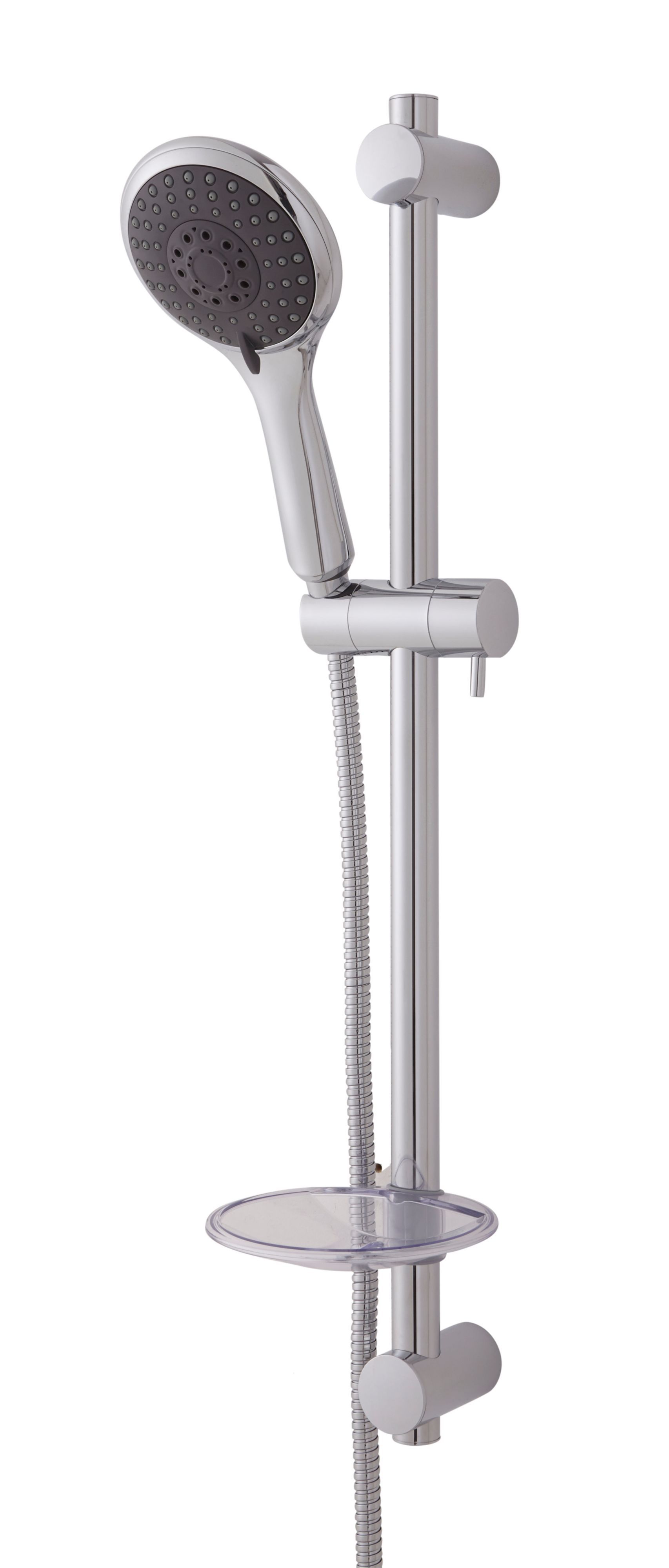 Cooke Lewis 2582 Chrome Chrome effect 5 spray pattern Shower riser rail kit