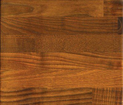 Cooke & Lewis 40mm Black Solid ash Square edge Kitchen Breakfront ...