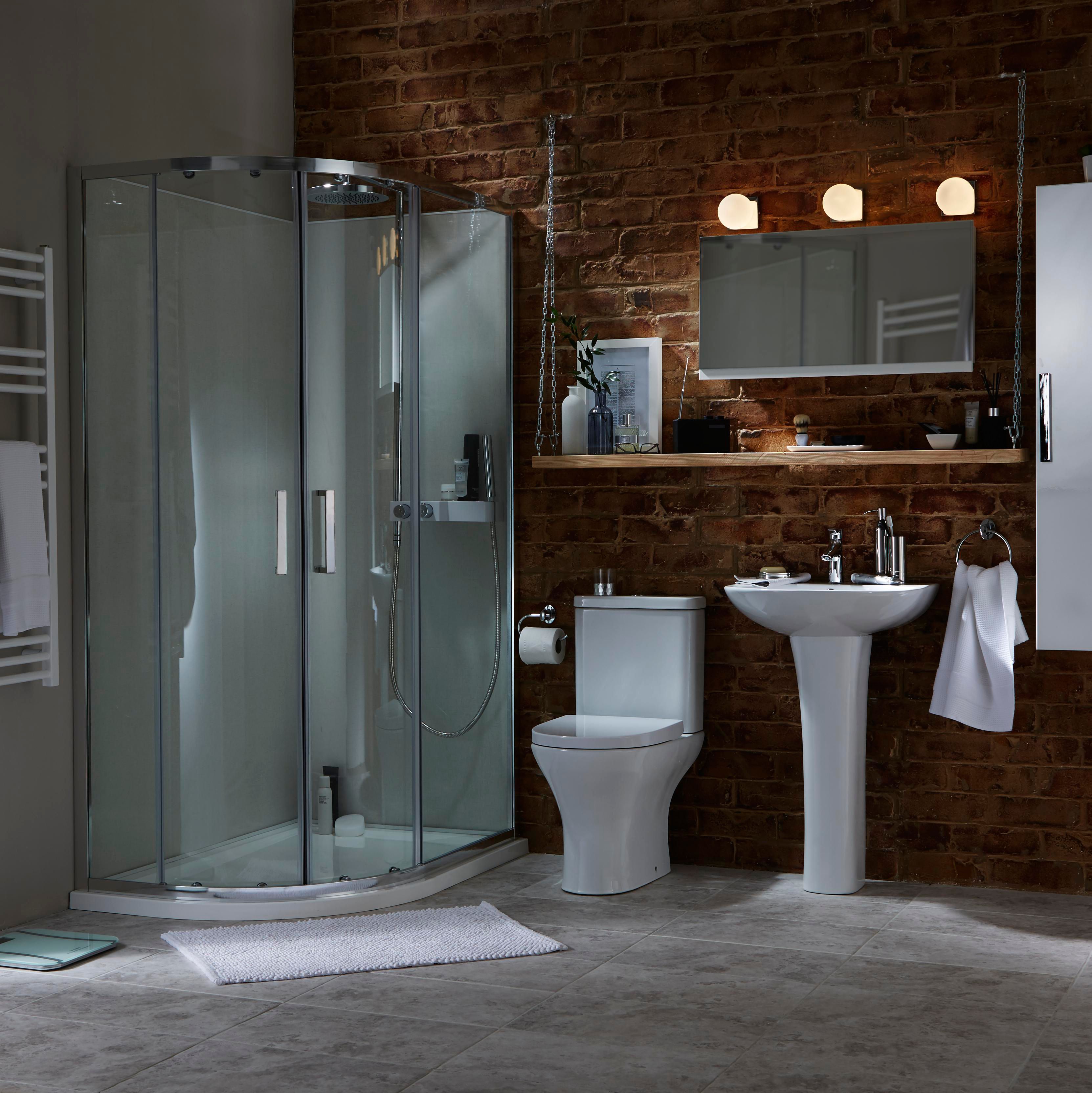 Cooke & Lewis Angelica White Close-coupled Toilet with Soft close seat