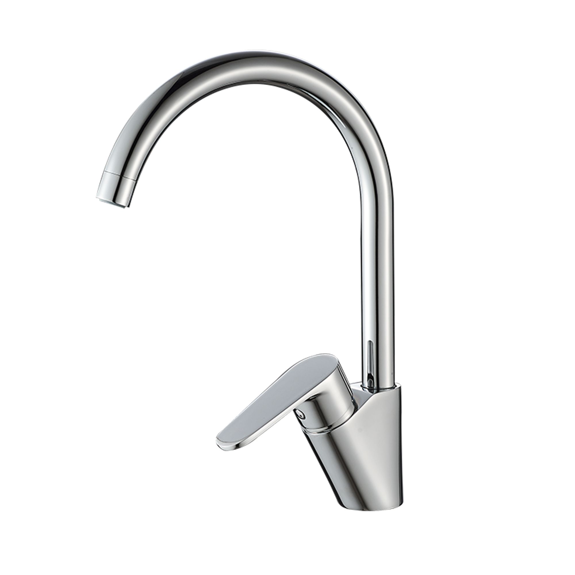 Cooke & Lewis Aruvi Silver Chrome effect Kitchen Top lever Tap | DIY at B&Q