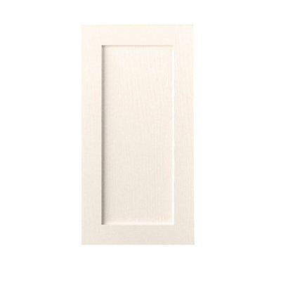 Cooke & Lewis Carisbrooke Ivory Tall Cabinet door (W)500mm (H)895mm (T ...