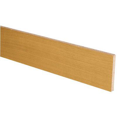 Cooke & Lewis Carisbrooke Natural Oak effect Straight Plinth, (L)3050mm