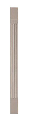 Cooke & Lewis Carisbrooke Taupe Ash effect Square Pilaster, (H)900mm (W ...