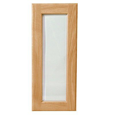 Cooke & Lewis Chesterton Solid Oak Classic Country Glazed Cabinet door ...
