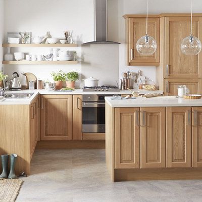 Cooke & Lewis Chesterton Solid Oak Classic Country Standard Cabinet ...