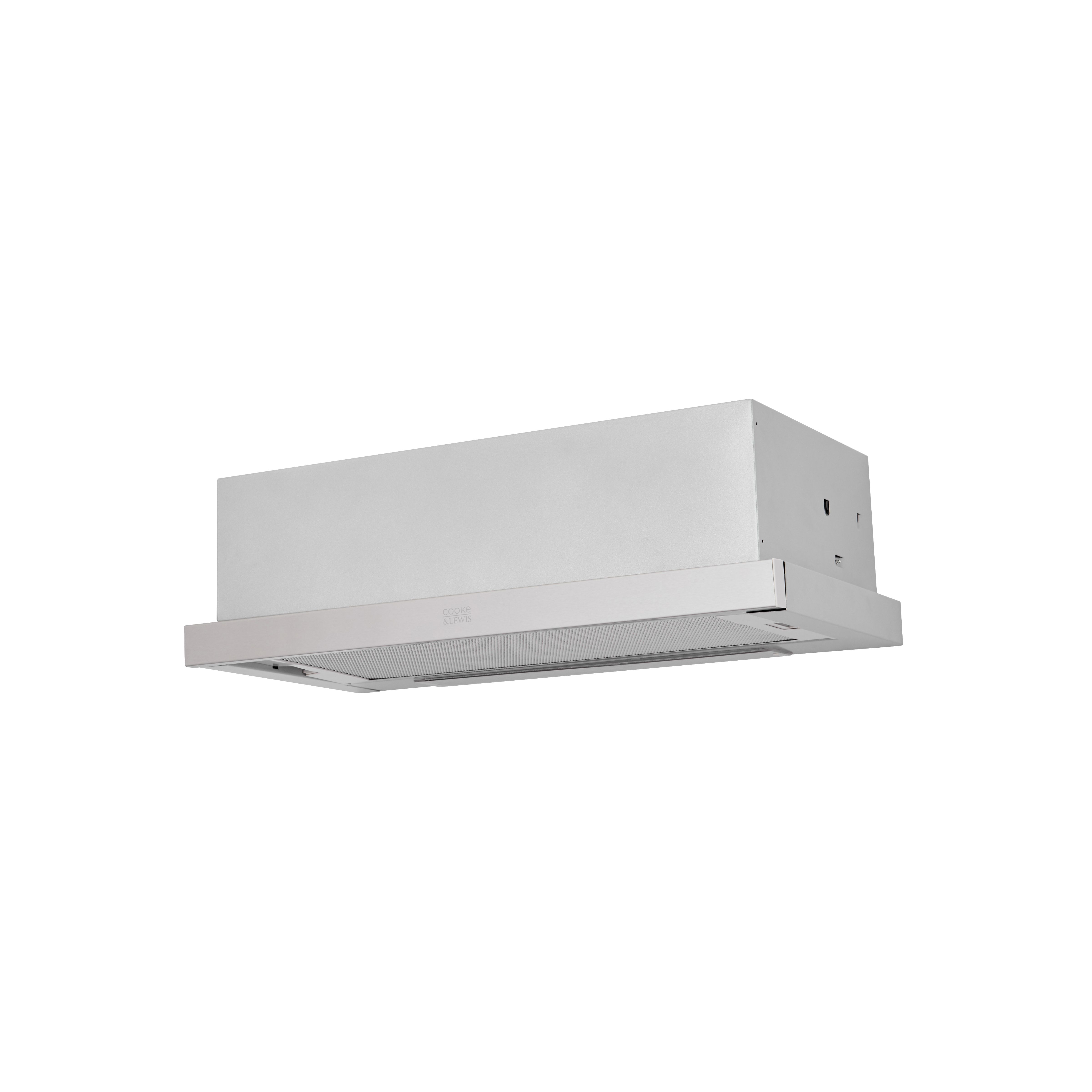 Buy Cooke & Lewis CLTHS60 Stainless steel Telescopic Cooker hood (W ...