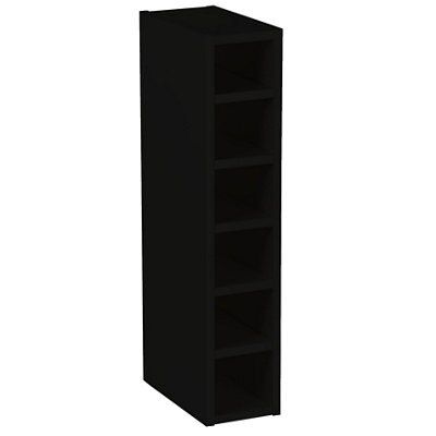 Cooke & Lewis Gloss Black Style Black Wine rack, (H)720mm (W)150mm