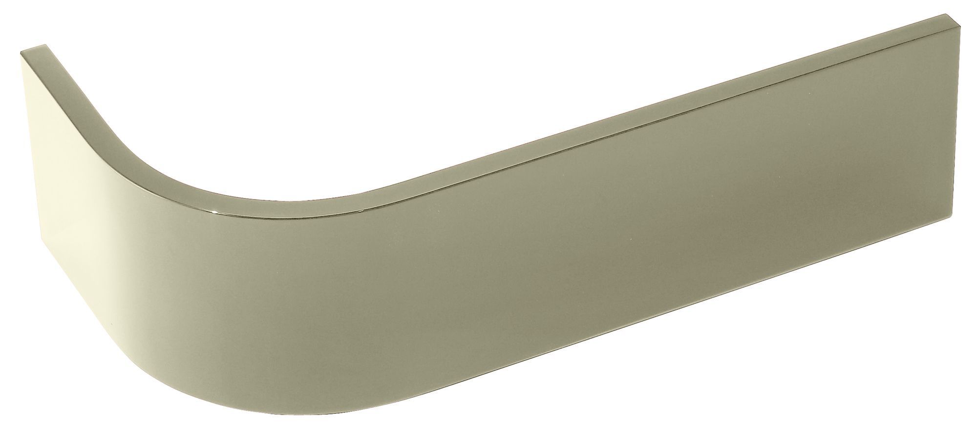 Cooke & Lewis Gloss Cream Curved Plinth, (L)750mm | DIY at B&Q