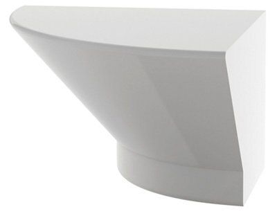 Cooke & Lewis Gloss White Kitchen cornice corner, (W)70mm | DIY at B&Q