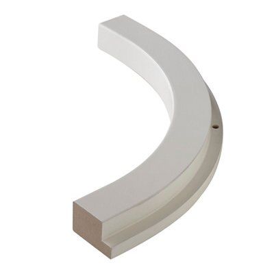 Cooke & Lewis High gloss White Curved External Cornice & pelmet | DIY ...